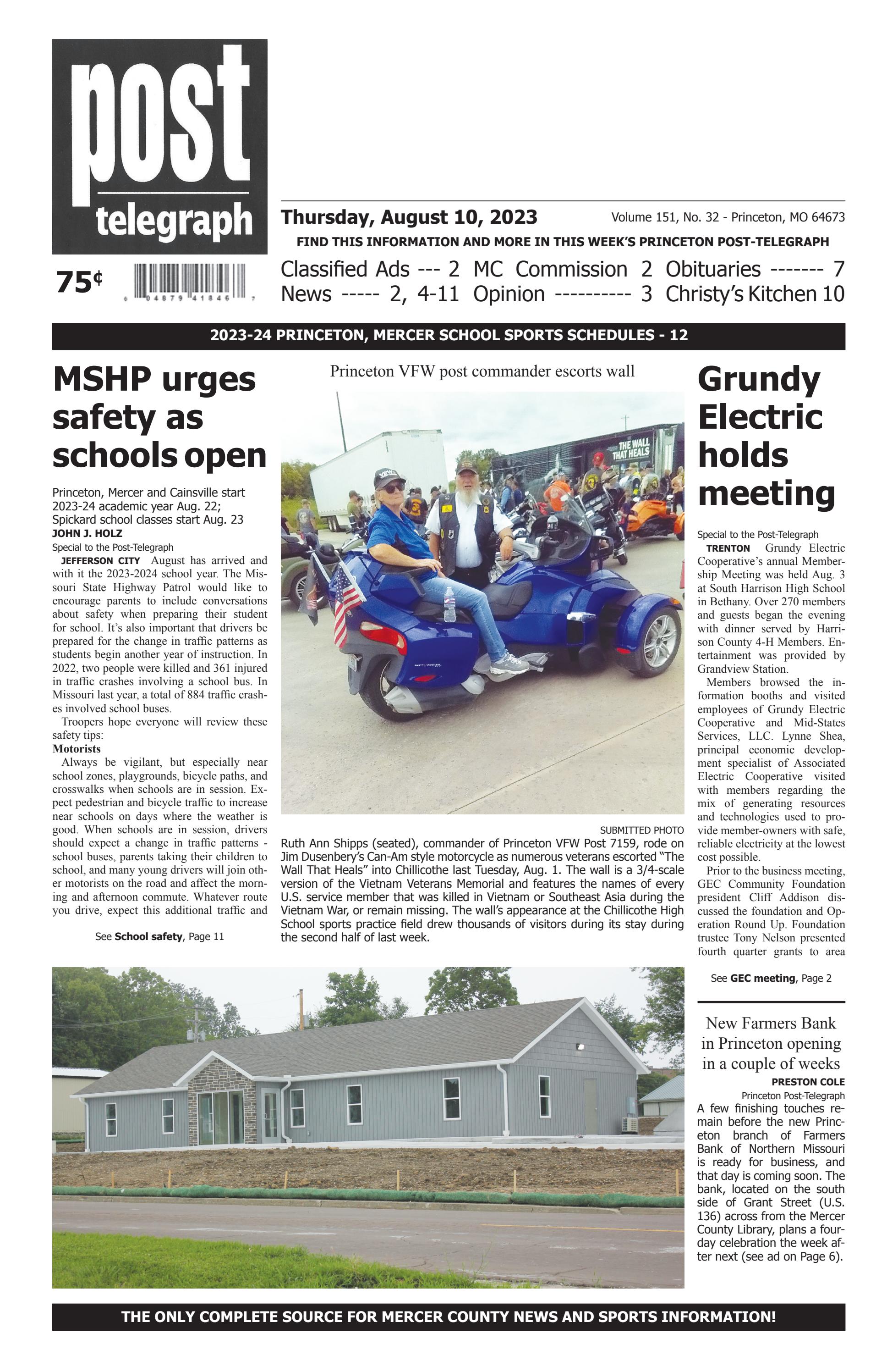 08-10-2023 Post Telegraph by NorthMissouriNews - Issuu