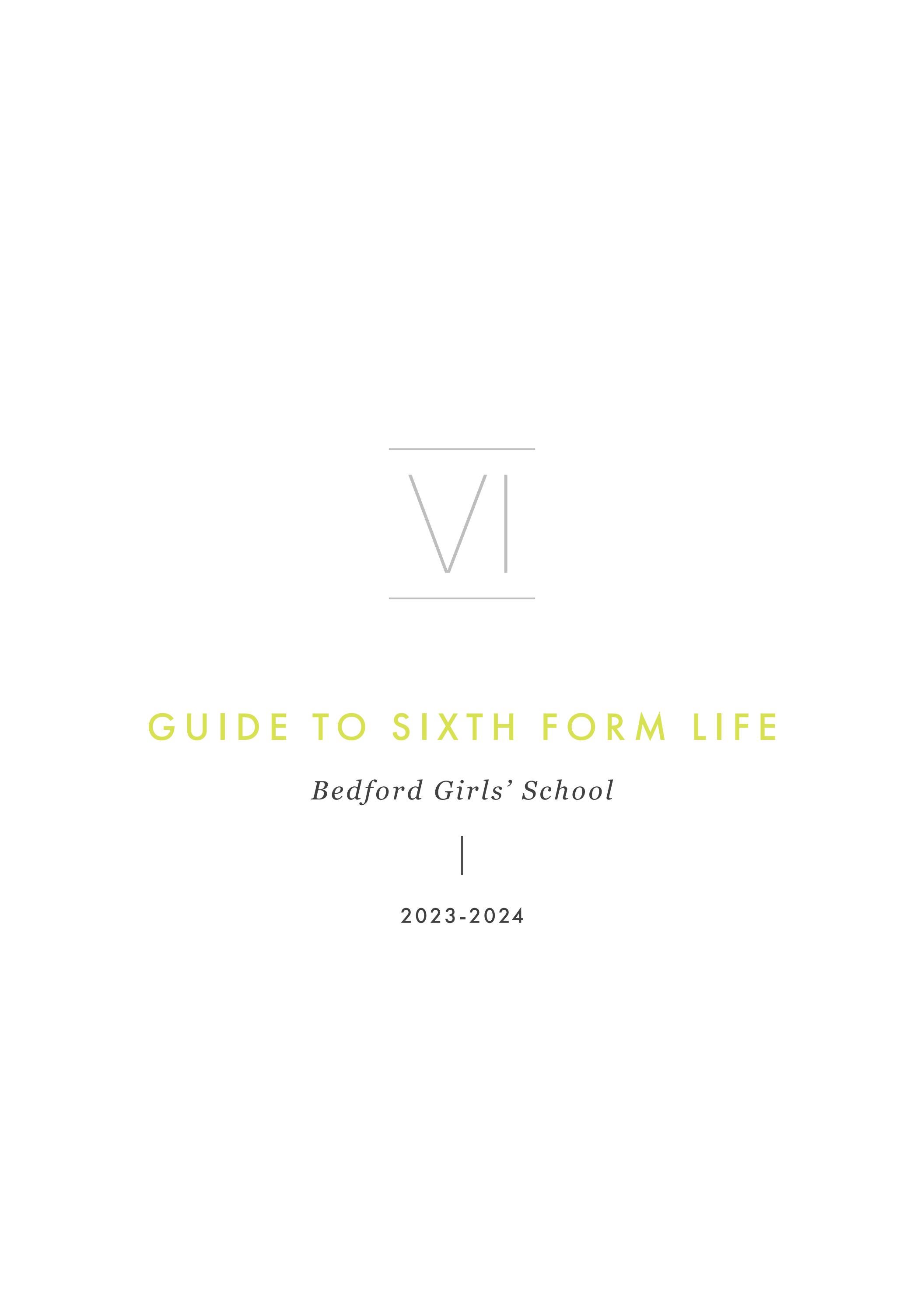 Guide to Sixth Form Life 2023-24 by Bedford Girls' School - Issuu