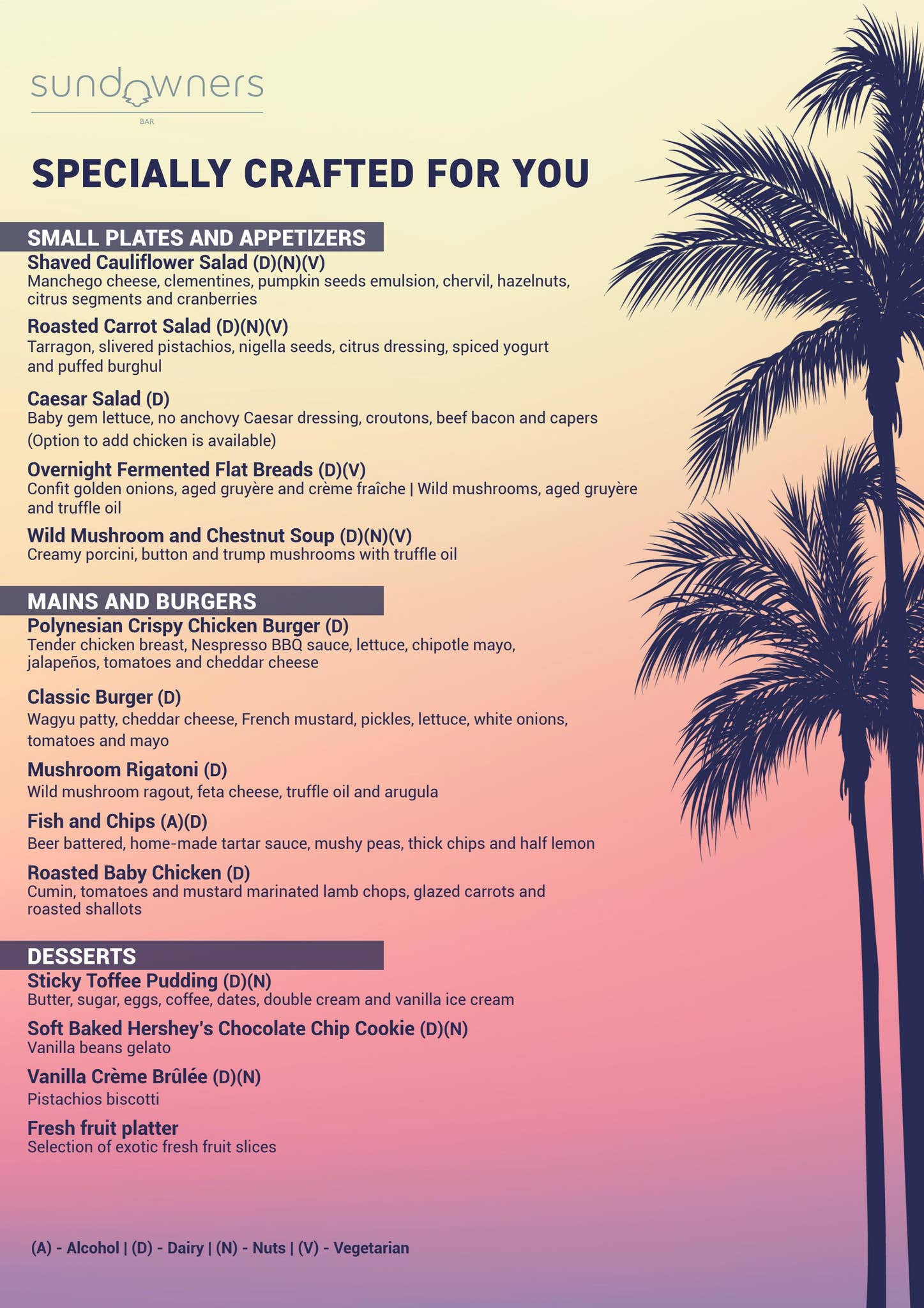 Sundowners All Inclusive Menu by Yas Plaza Hotels - Issuu