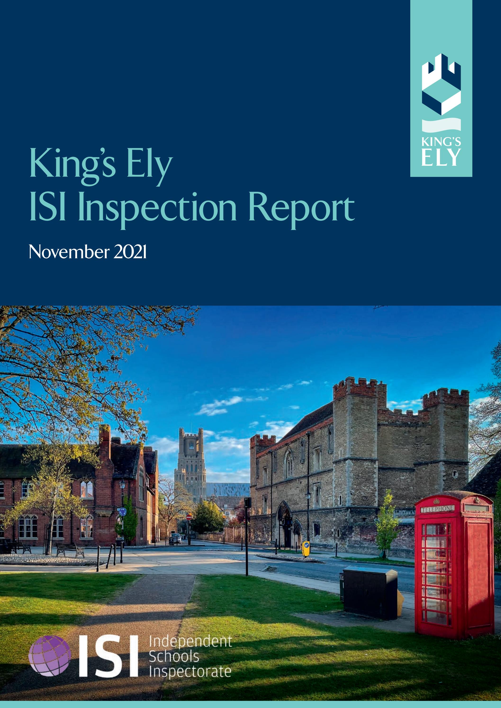 ISI Inspection Report 2021 by King's Ely - Issuu