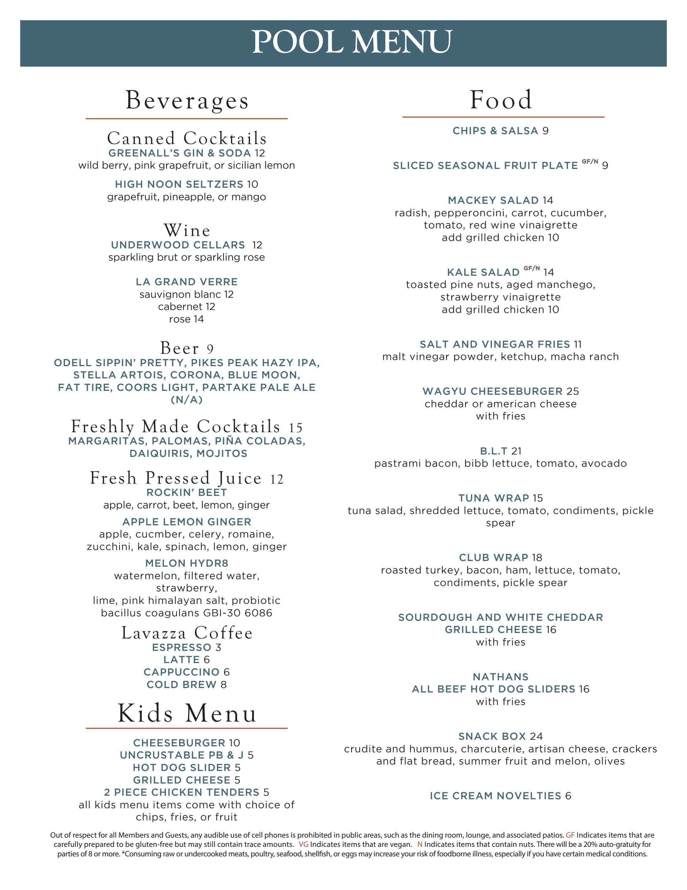 Pool Menu August 2023 - Do Not Create New - Only Re-Upload by ...