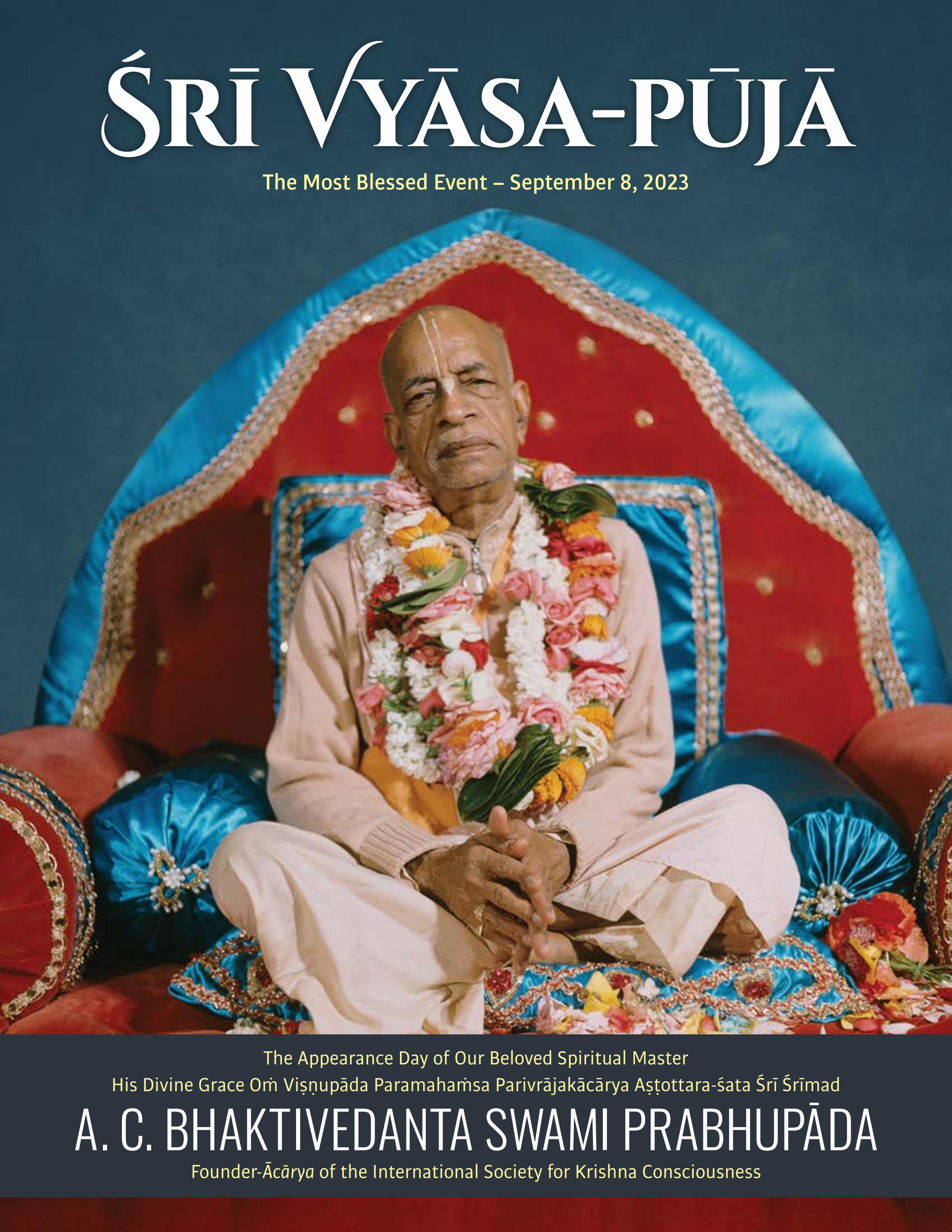 Srila Prabhupada's Vyasa Puja 2023 Homages by Krishna Games - Issuu