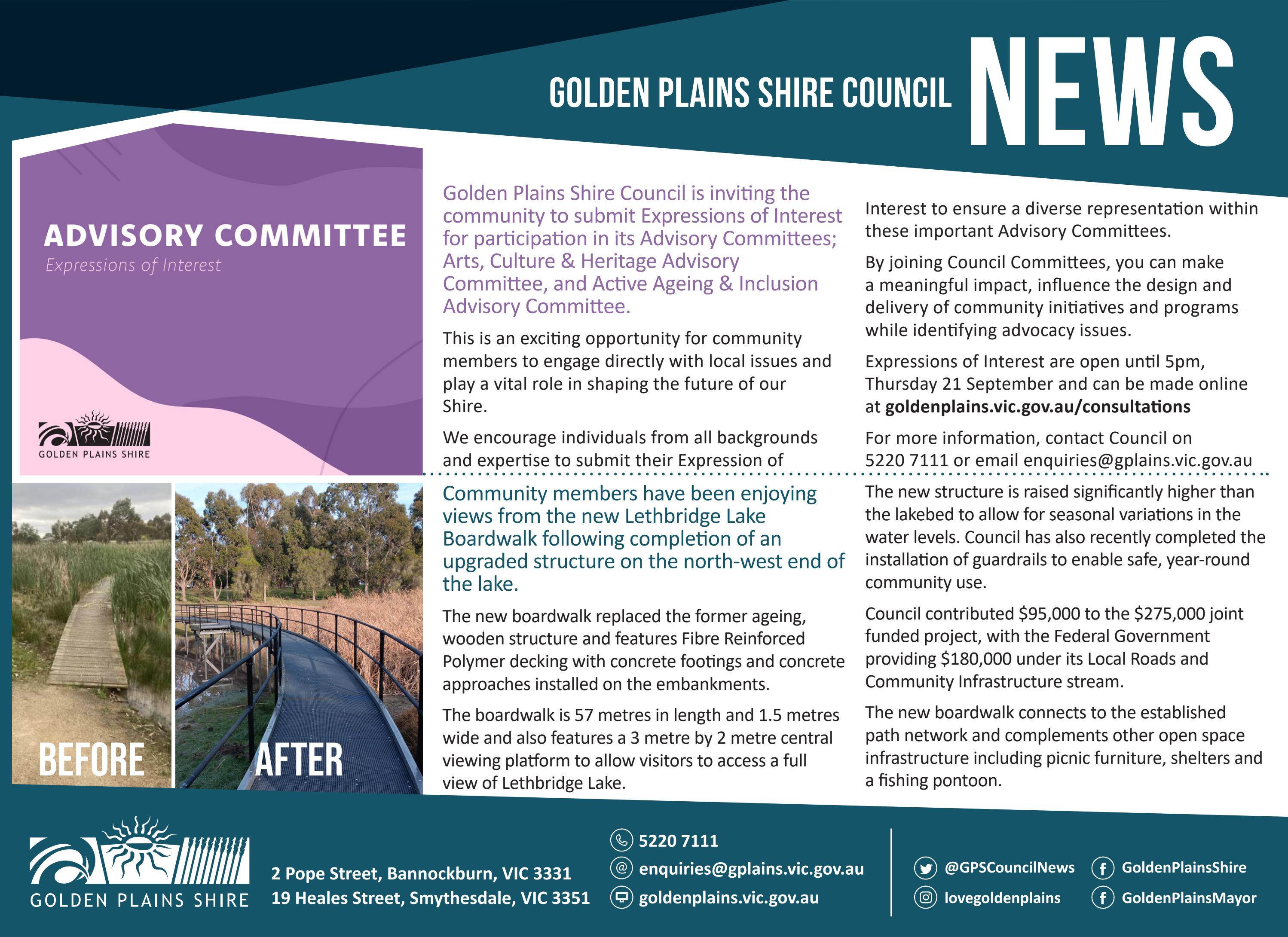Council News: Golden Plains Times- 18 August 2023 by Golden Plains ...