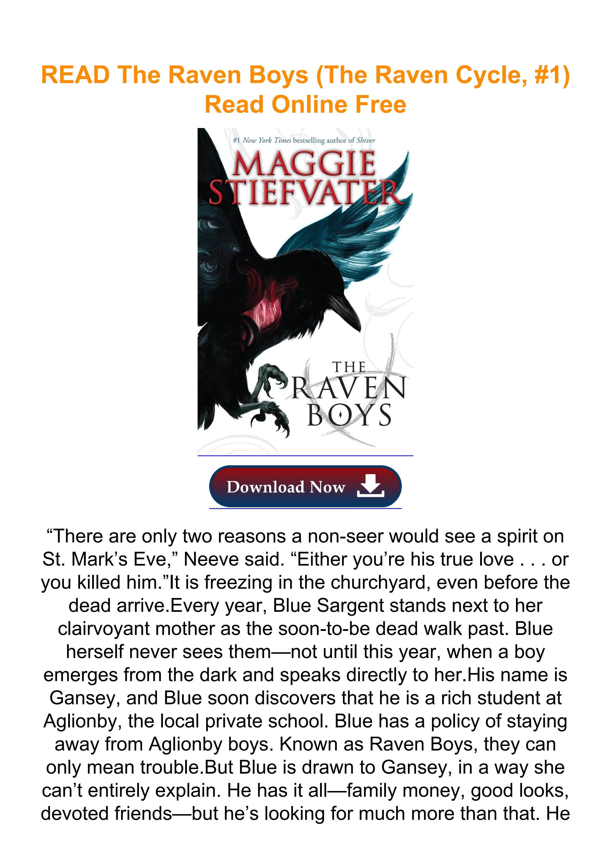 READ The Raven Boys (The Raven Cycle, #1) Read Online Free by ...