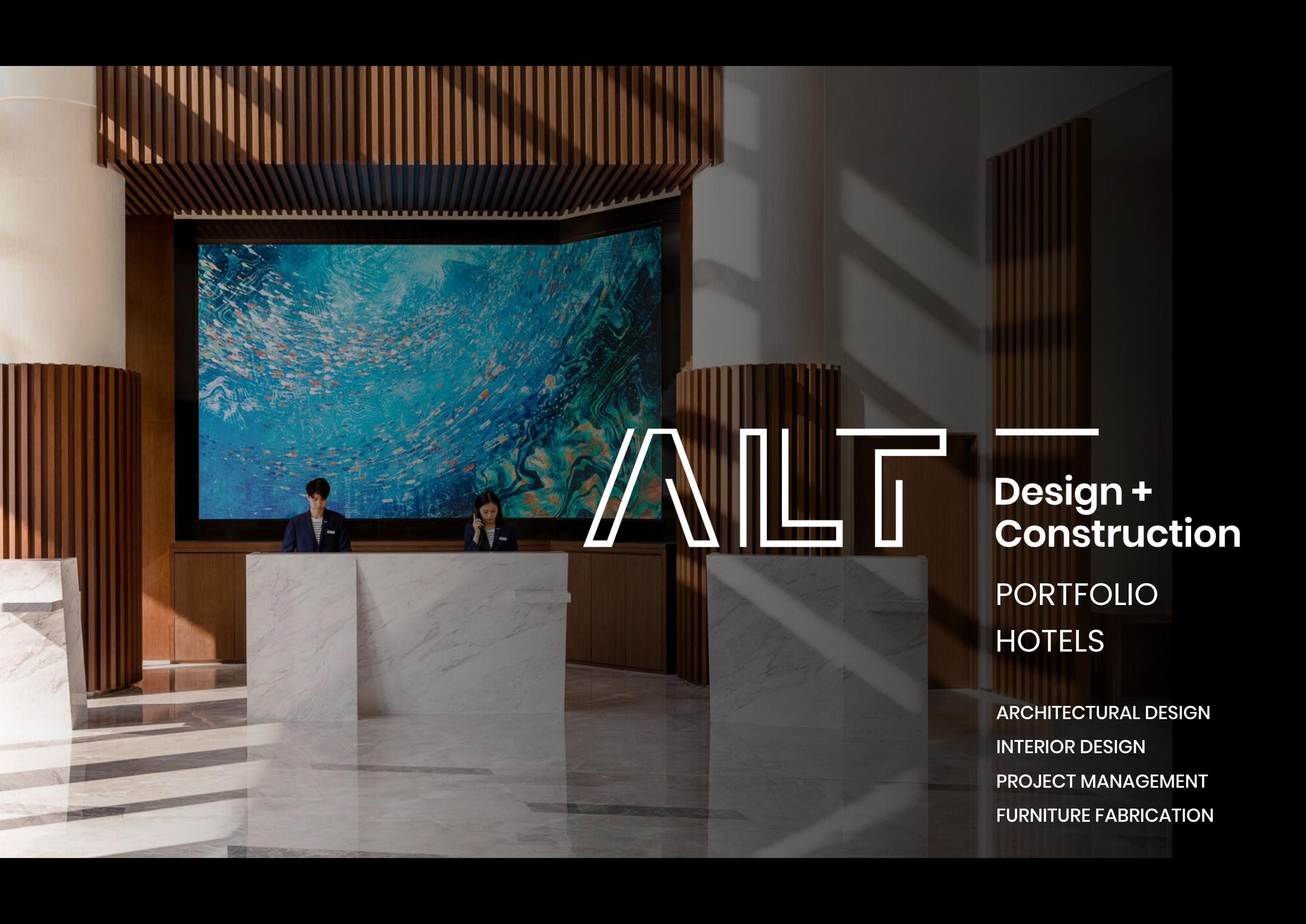 ALT - Design + Construction. Hotels Portfolio by ALT-254 - Issuu