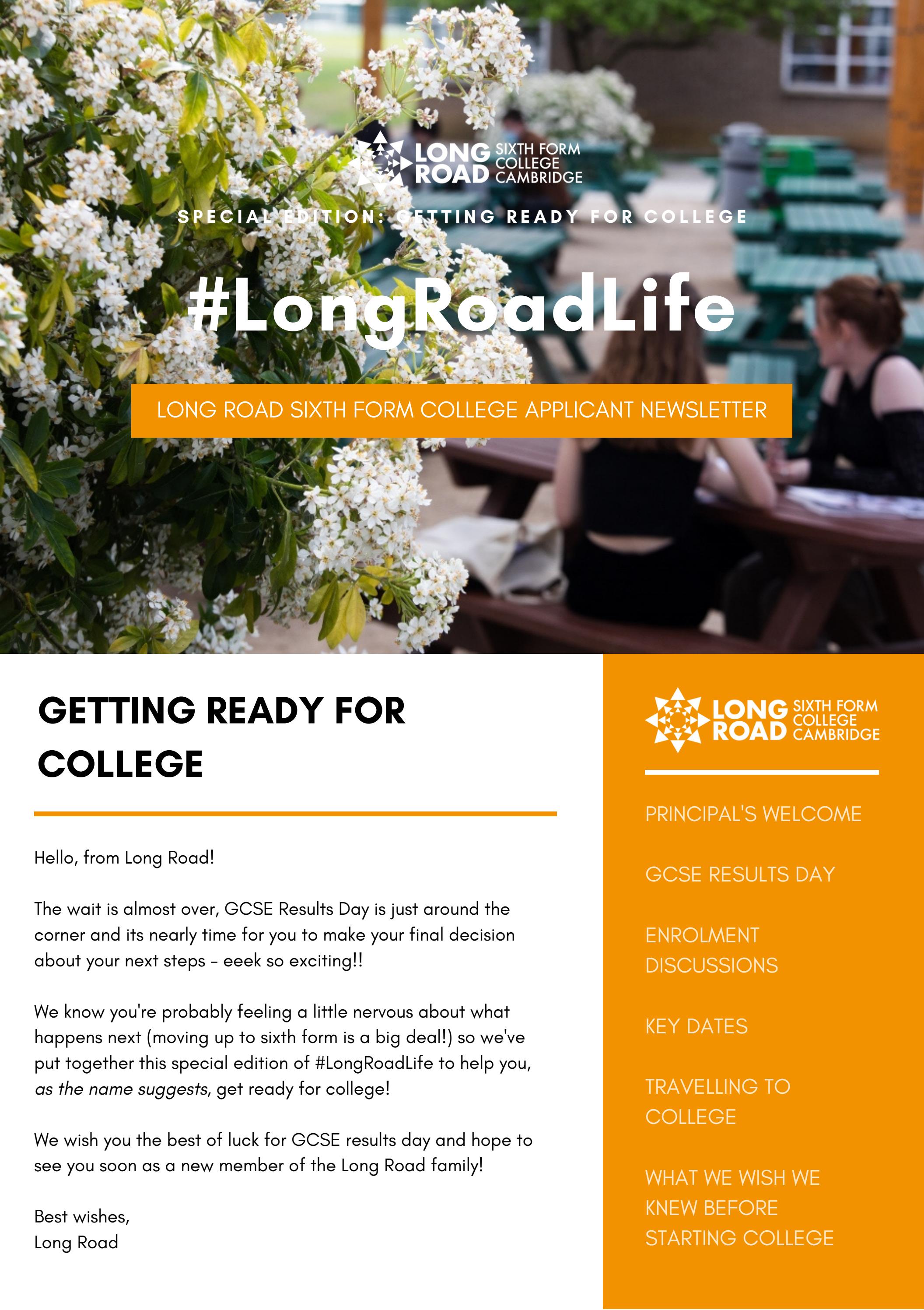 #LongRoadLife - Getting Ready for College by Long Road Sixth Form ...