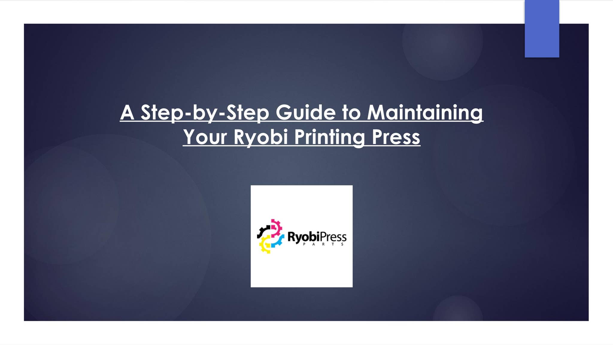 A Step-by-Step Guide to Maintaining Your Ryobi Printing Press by Ryobi ...
