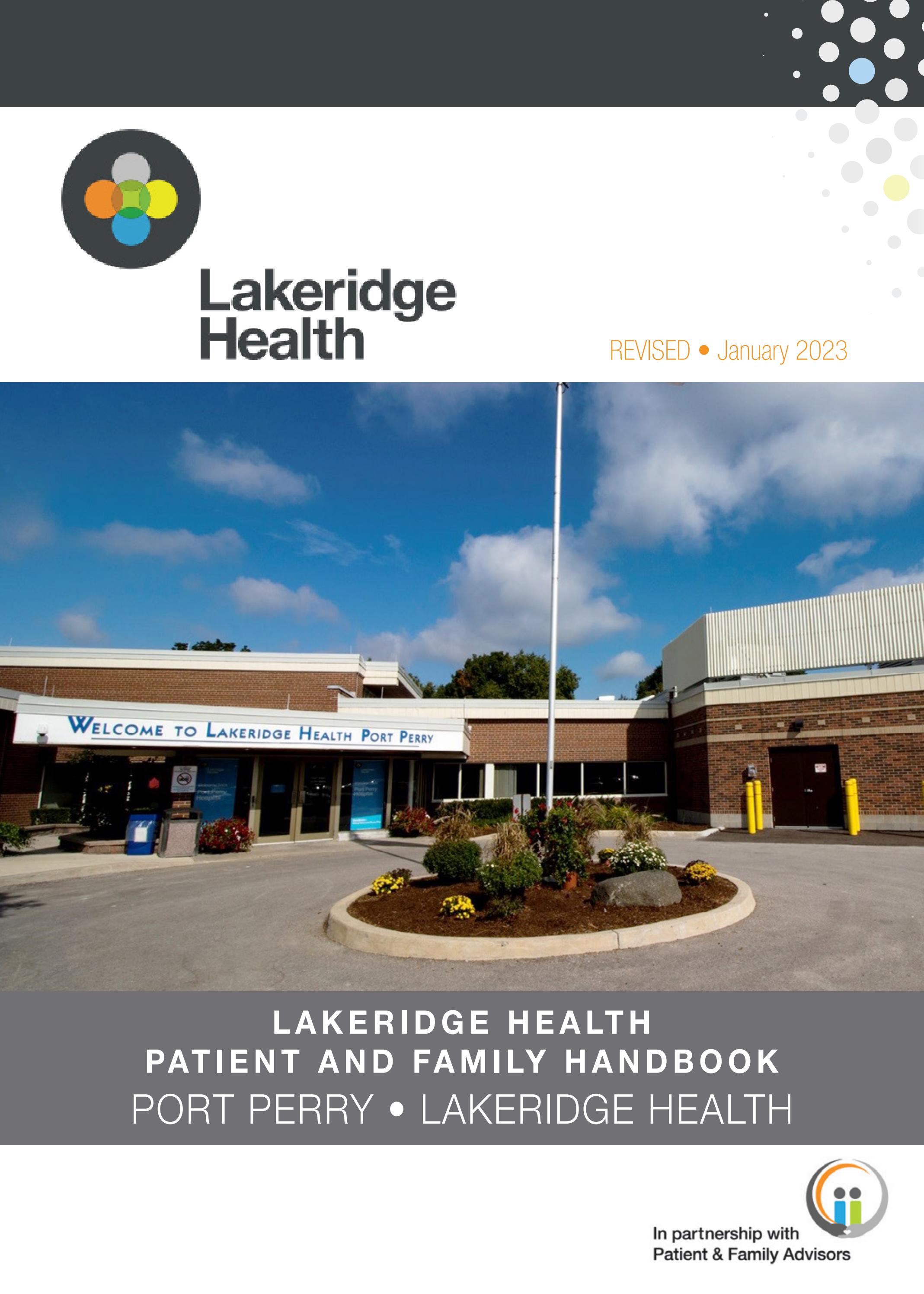 Lakeridge Health Patient and Family Handbook – Port Perry Hospital by ...