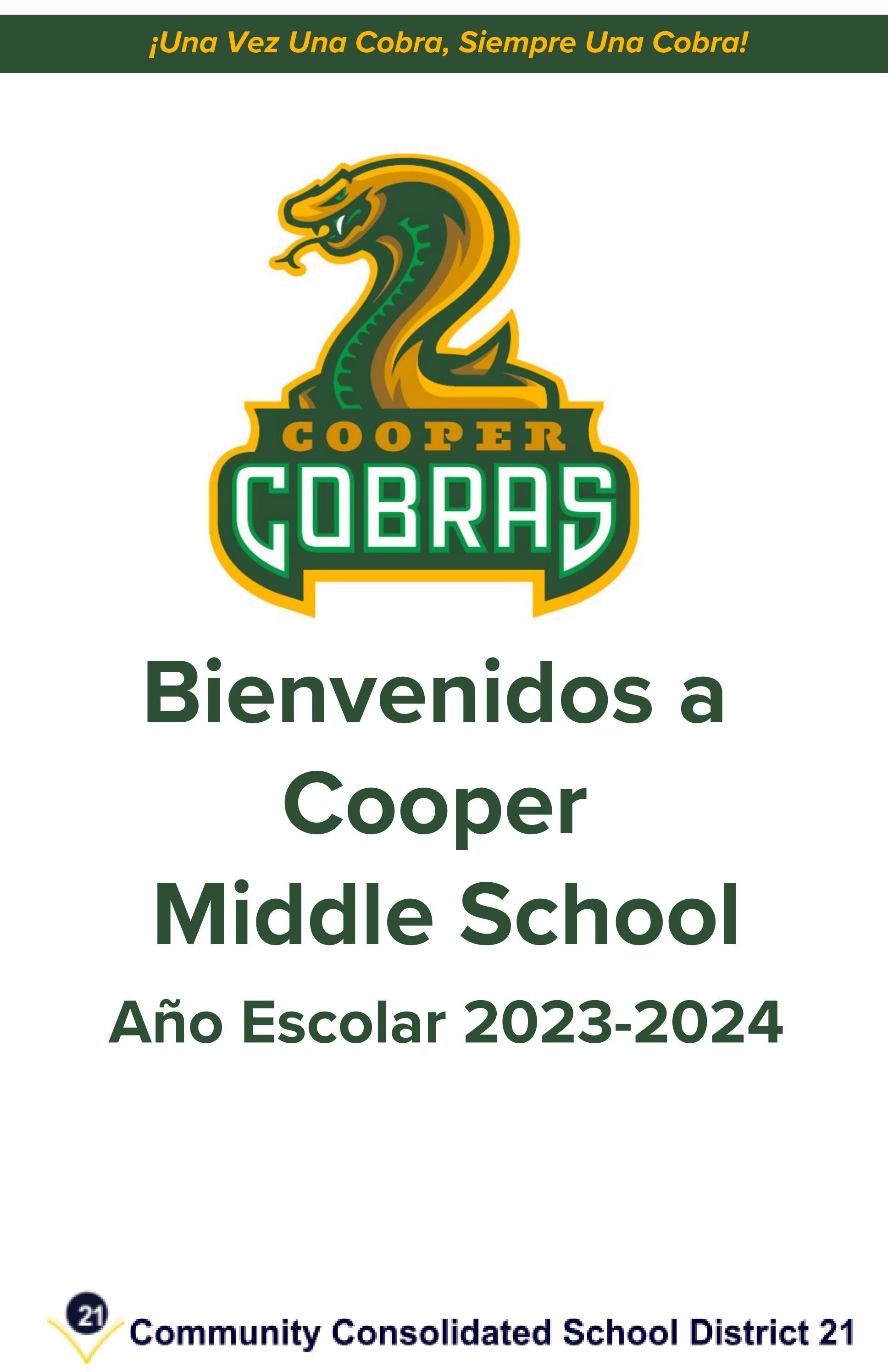 Cooper Middle School Welcome Kit SPANISH by wheeling21 - Issuu