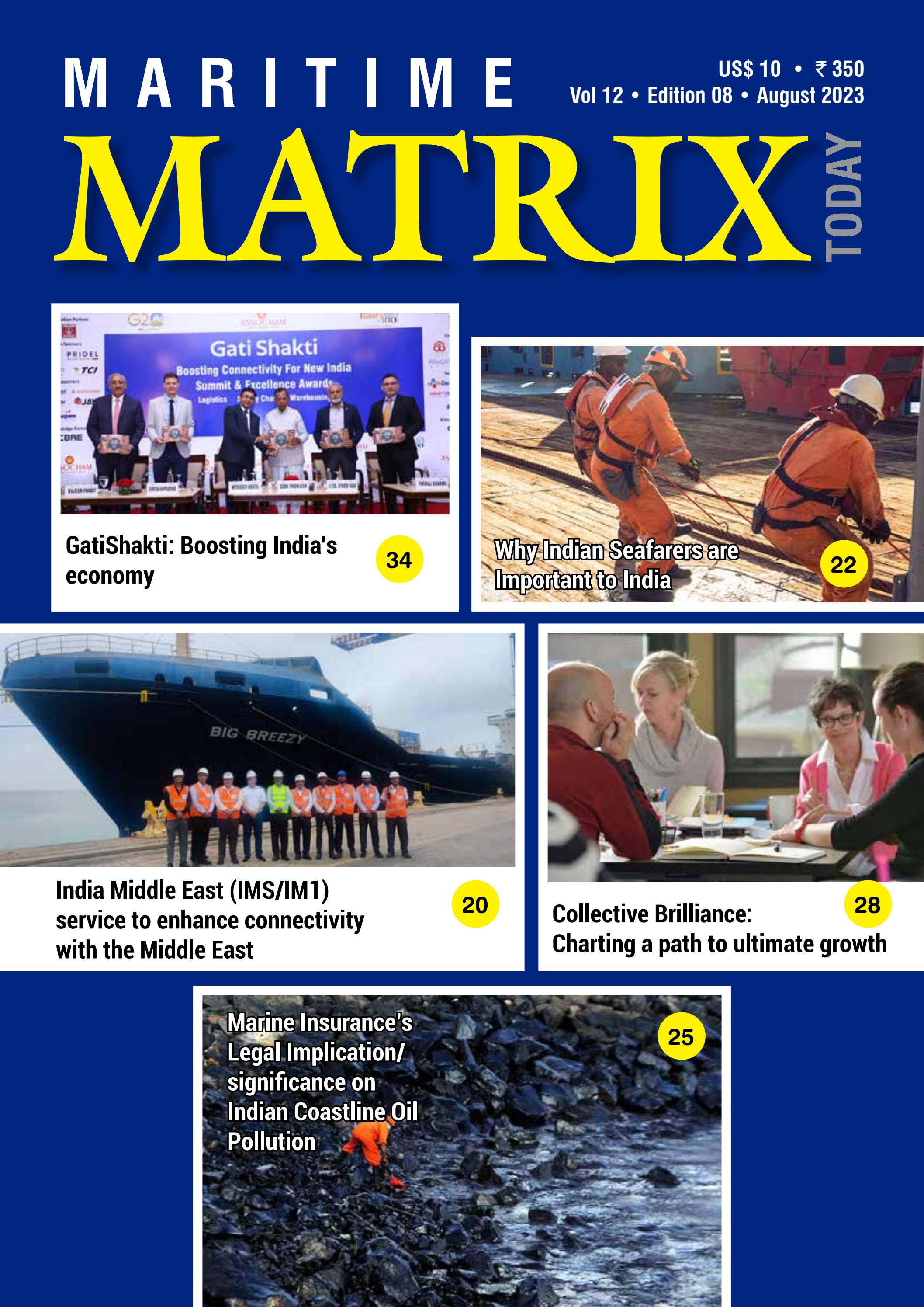 Maritime Matrix August 2023 by Marex Media Pvt Ltd - Issuu
