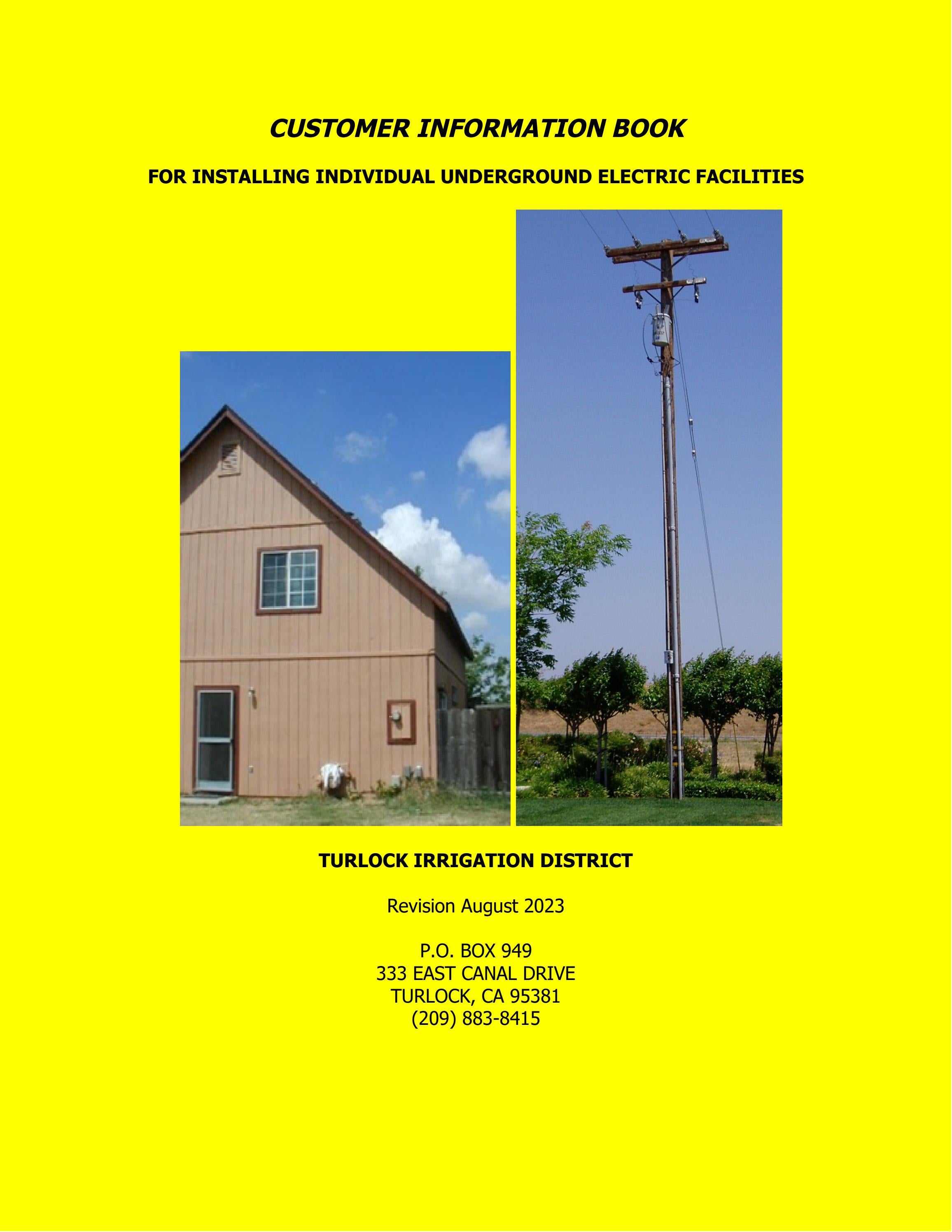 Customer Information Book for Individual Underground Electric ...