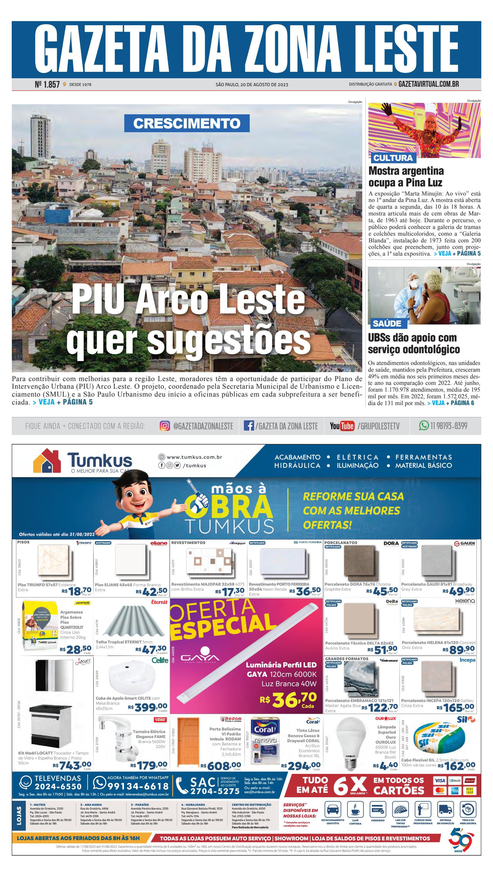 Gazeta da Zona Leste - 1857 by gazetavirtual - Issuu