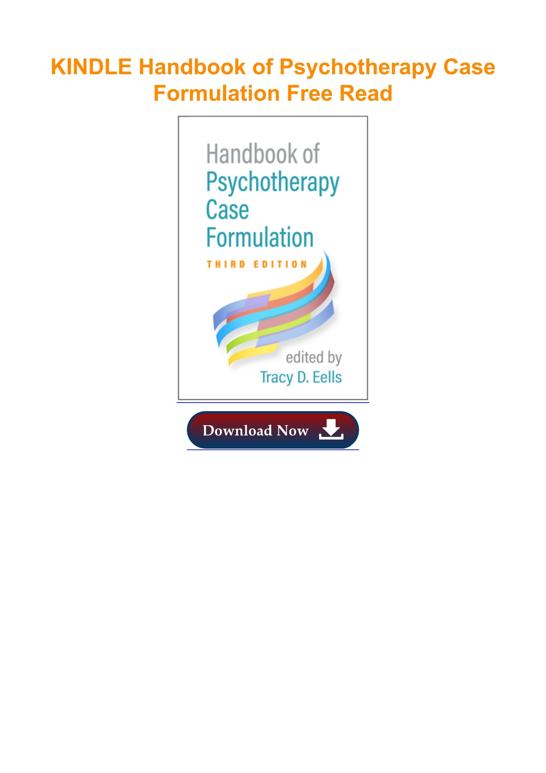 READ Handbook of Psychotherapy Case Formulation Free Download by ...