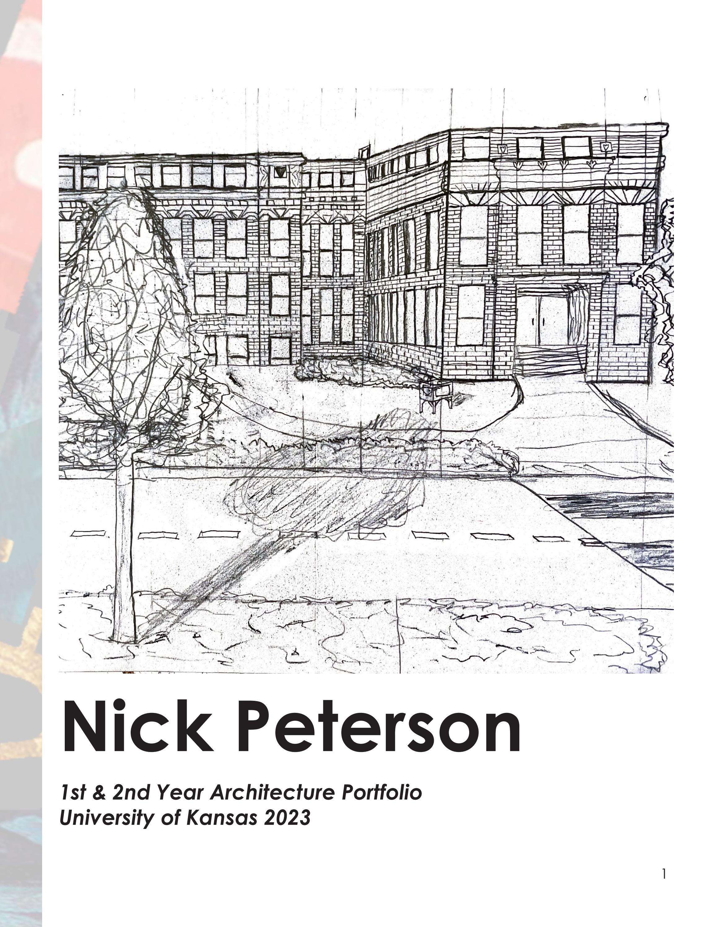 Nick Peterson 2nd Year Portfolio University of Kansas Architecture by ...