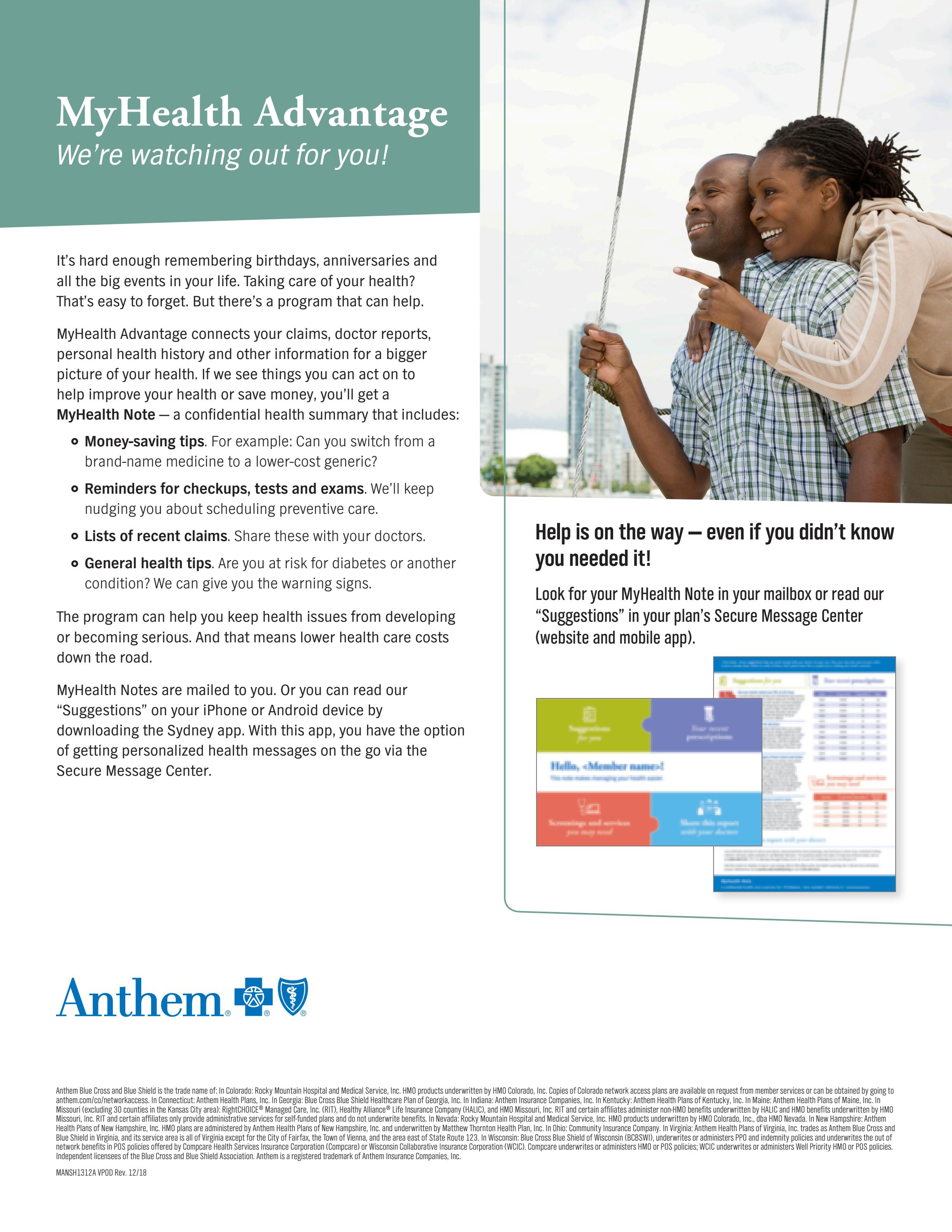 Anthem MyHealth Advantage by The MJ Companies - Issuu