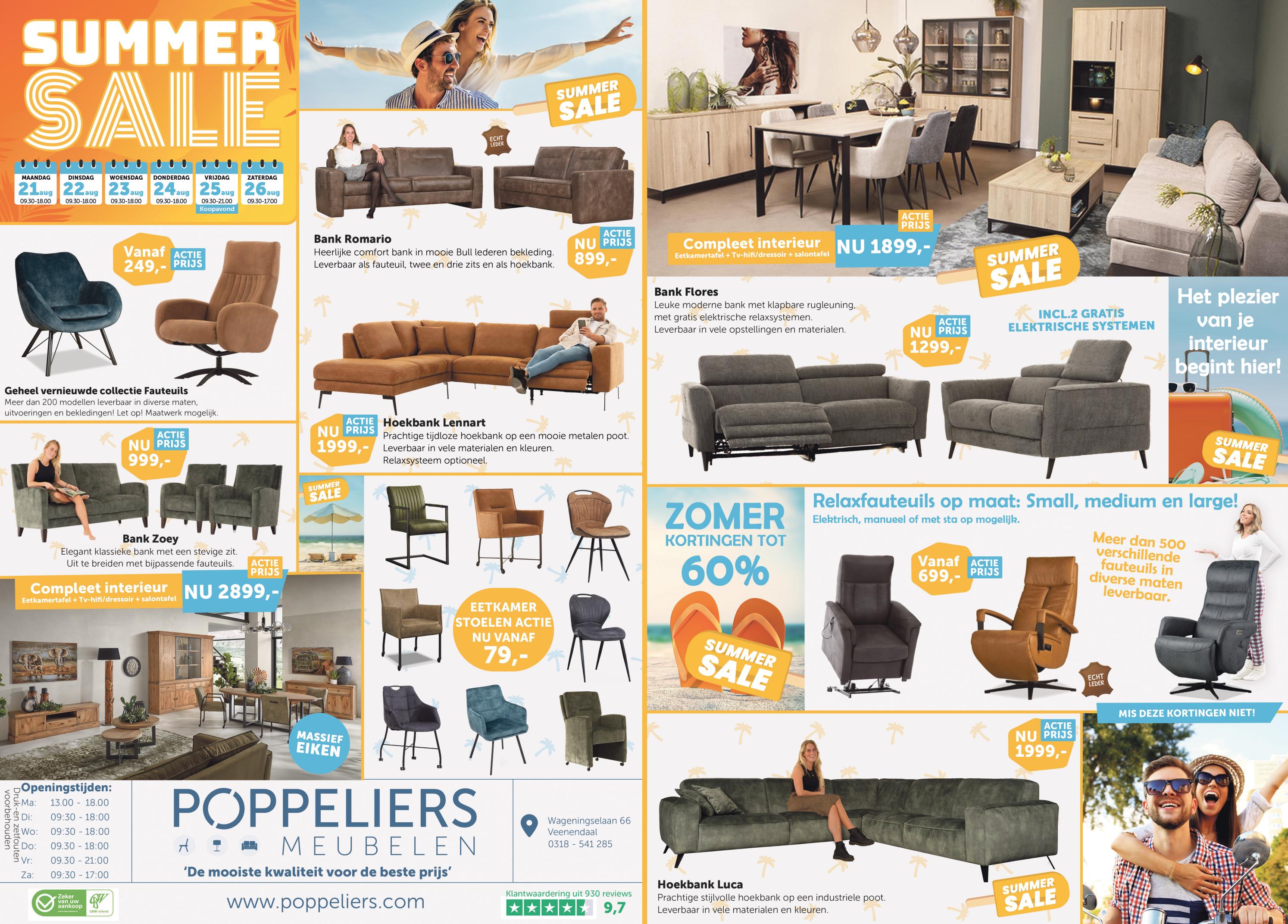 Folder of advertentie Poppeliers Meubelen week 34 by Media Solutions B ...