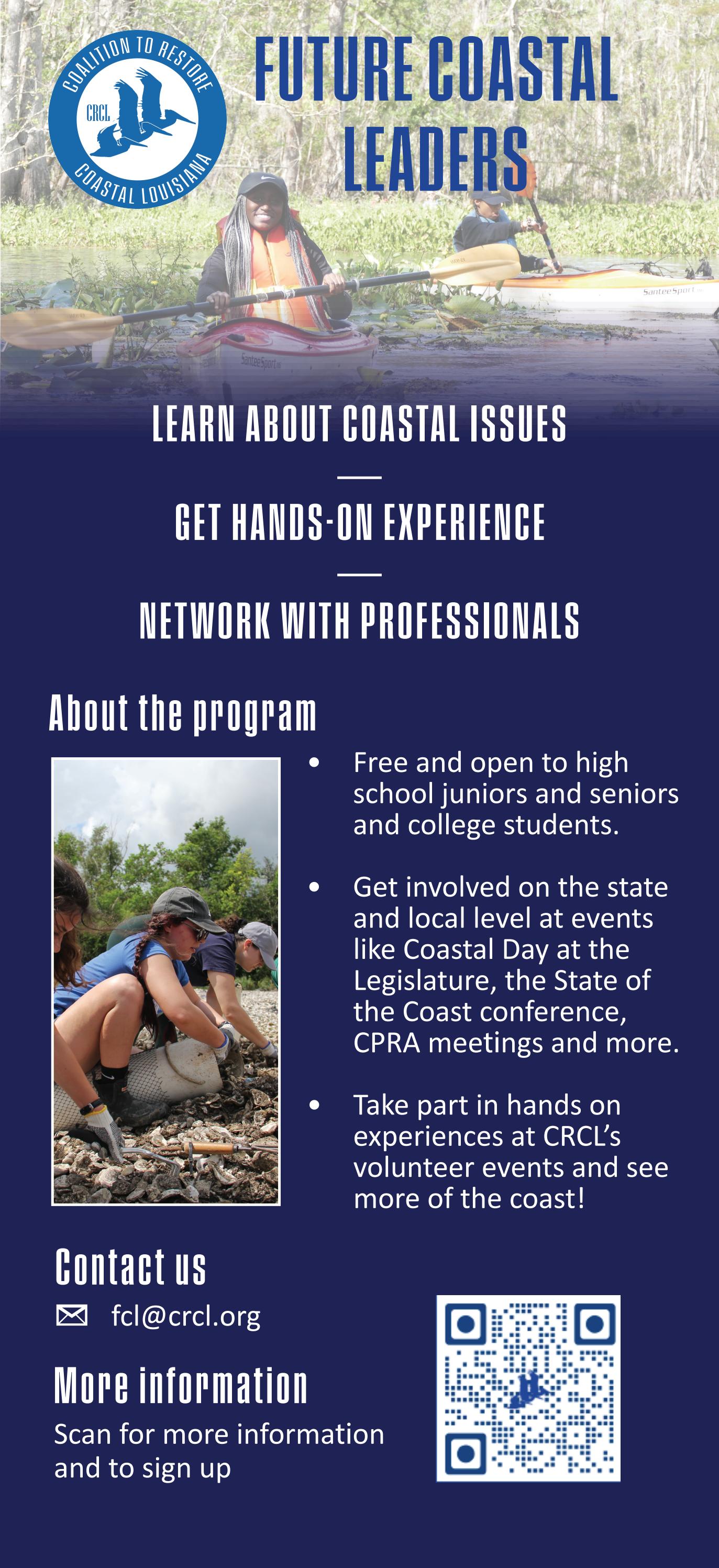 Future Coastal Leaders Brochure by Coalition to Restore Coastal ...