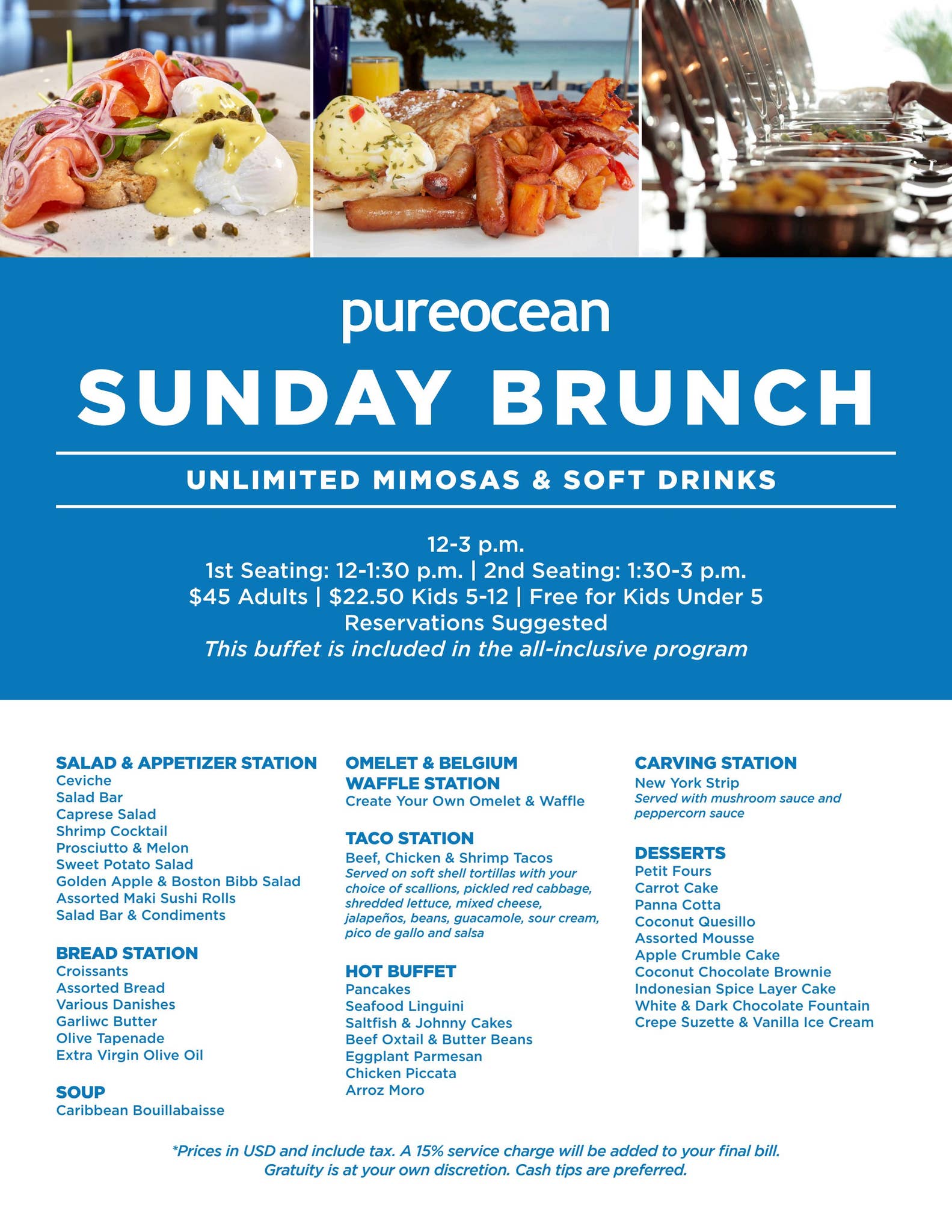 Pureocean Little Bay Sunday Brunch by Divi Resorts - Issuu