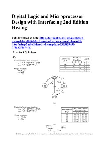 Digital logic and microprocessor design with interfacing 2nd edition ...