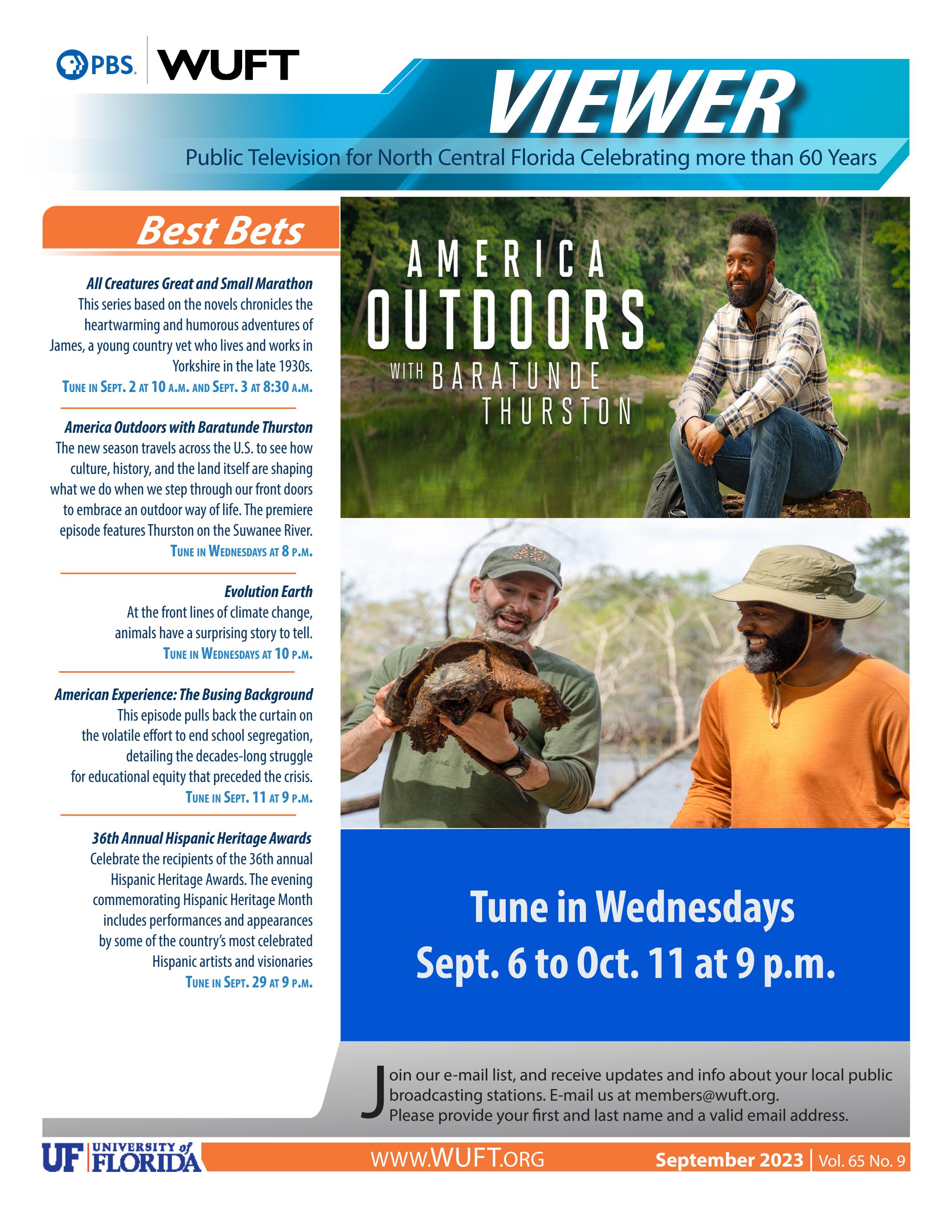 WUFT TV Viewer Guide - September 2023 by UF CJC - Issuu