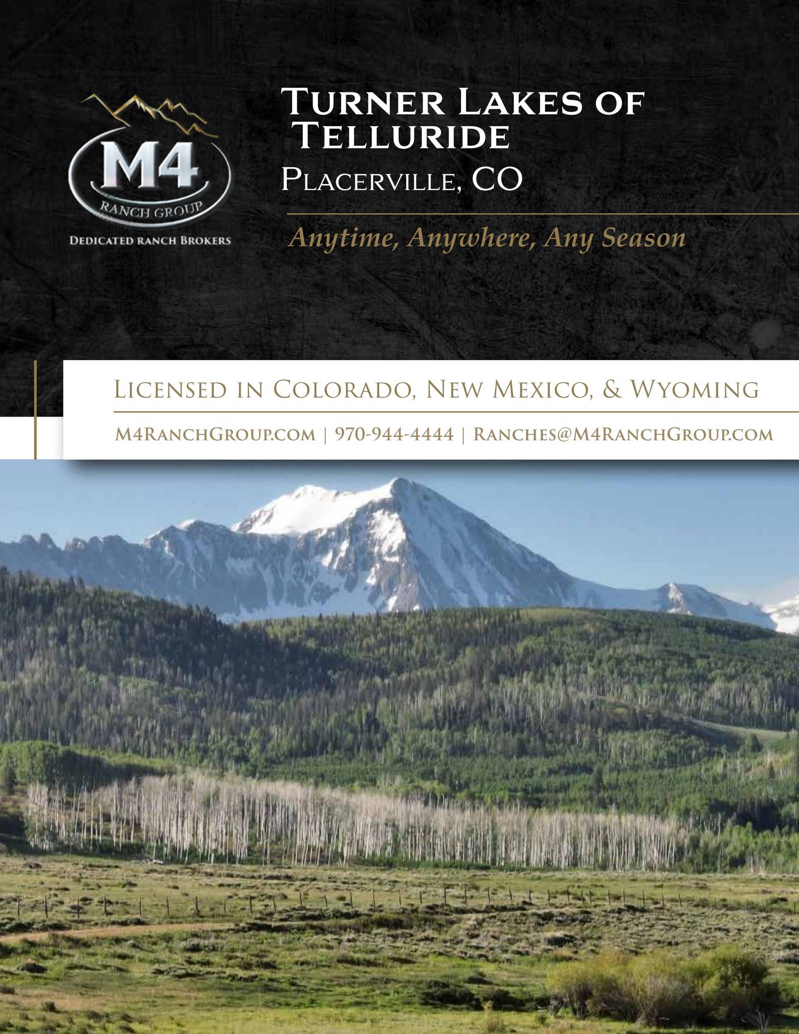 Turner Lakes of Telluride by M4 Ranch Group - Issuu
