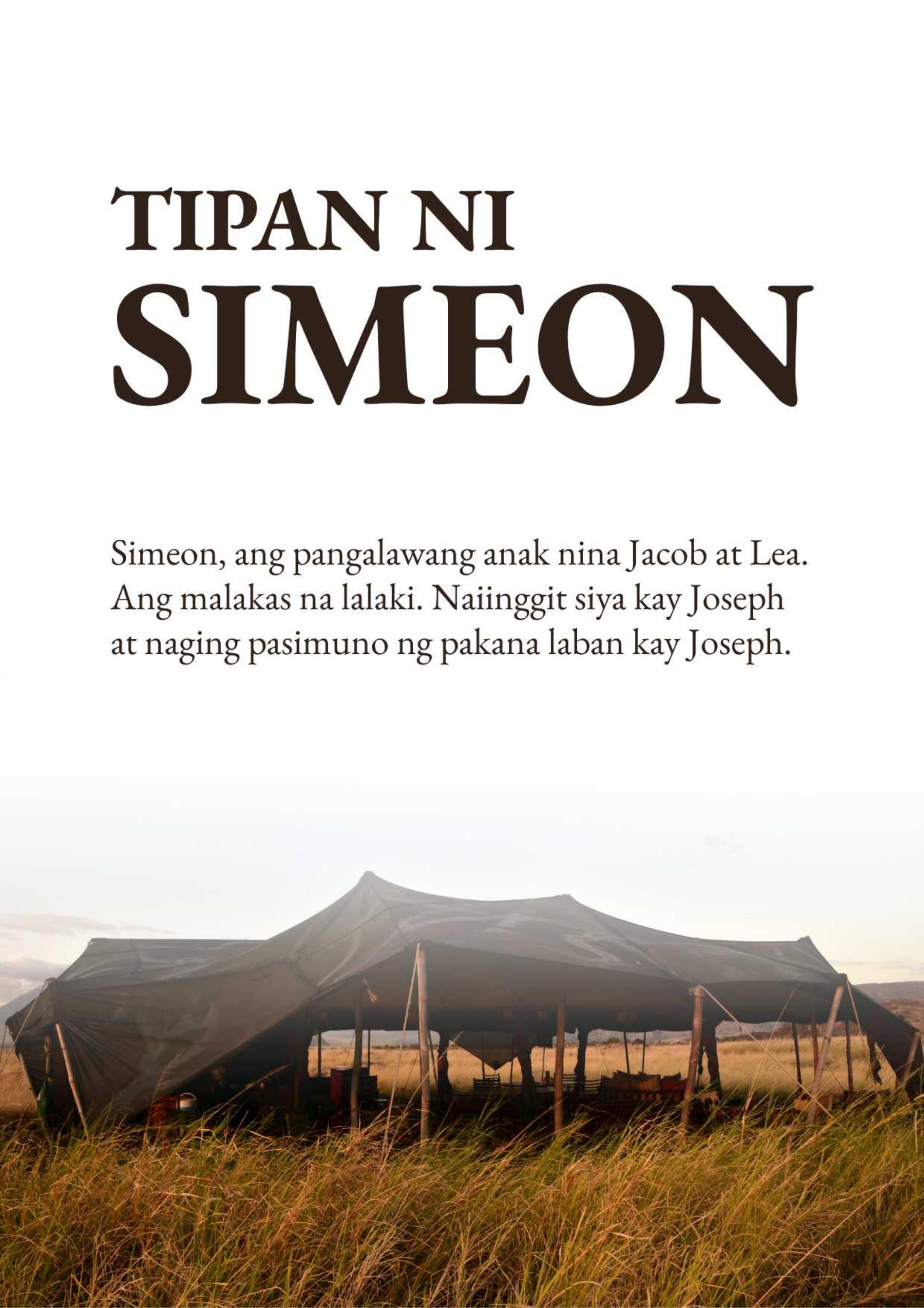 Tagalog - Testament of Simeon by Filipino Tracts and Literature Society ...