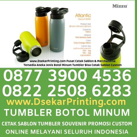 Botol Minum Tumbler Sumenep 0877 3850 8962 Dsekar Printing by cetak ...
