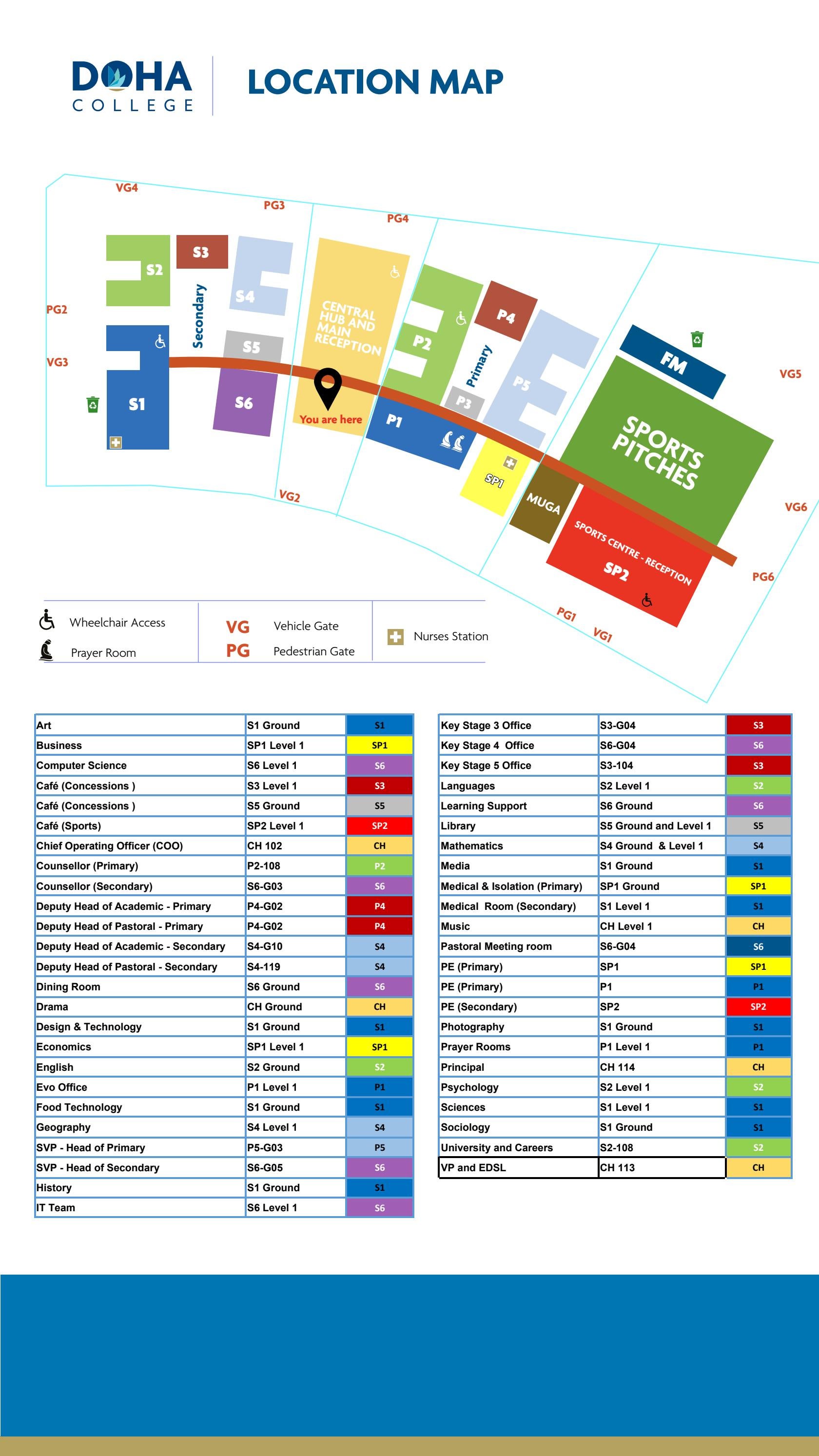 Campus Map 2023 by Doha College - British International school in Qatar ...
