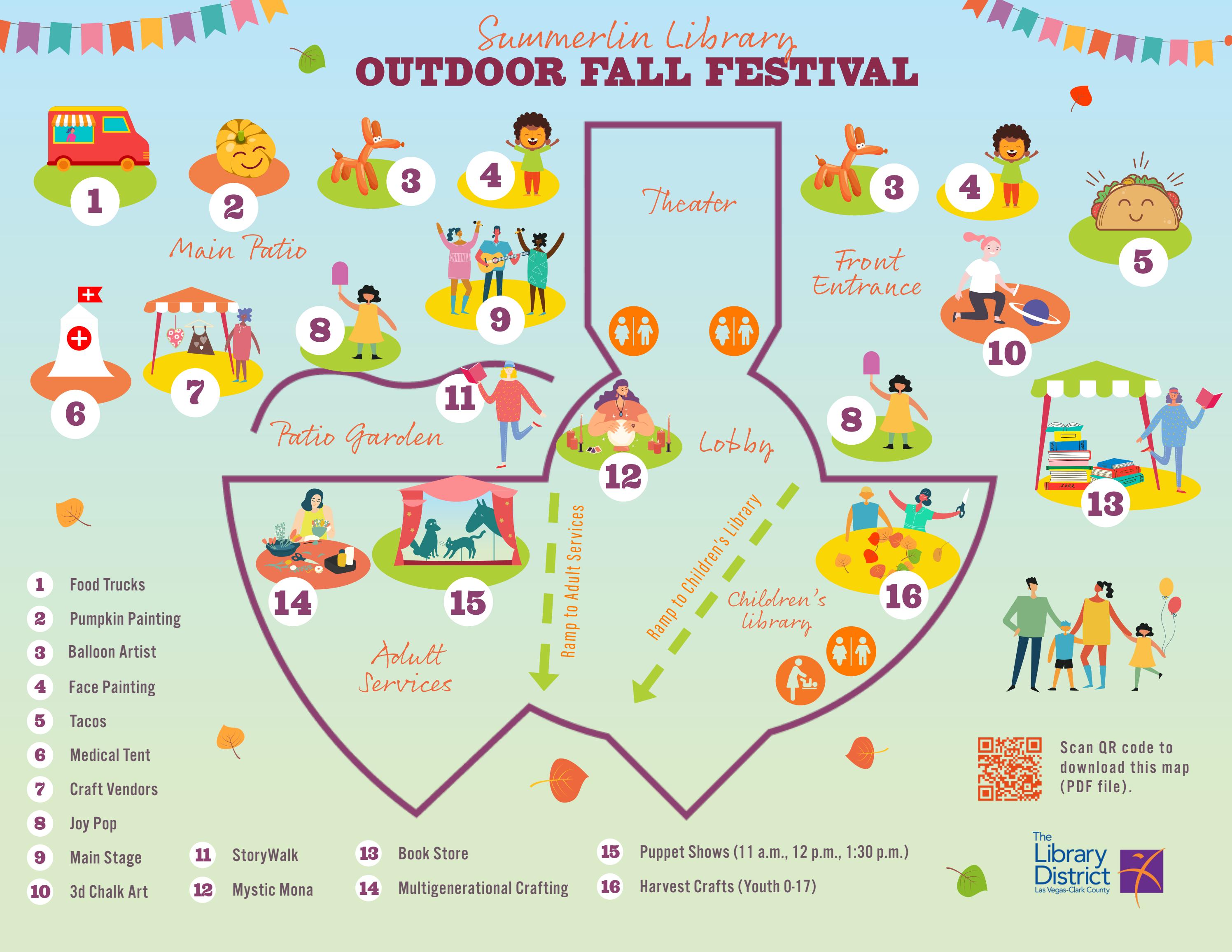 Summerlin Library Outdoor Fall Festival Activities Map by ...