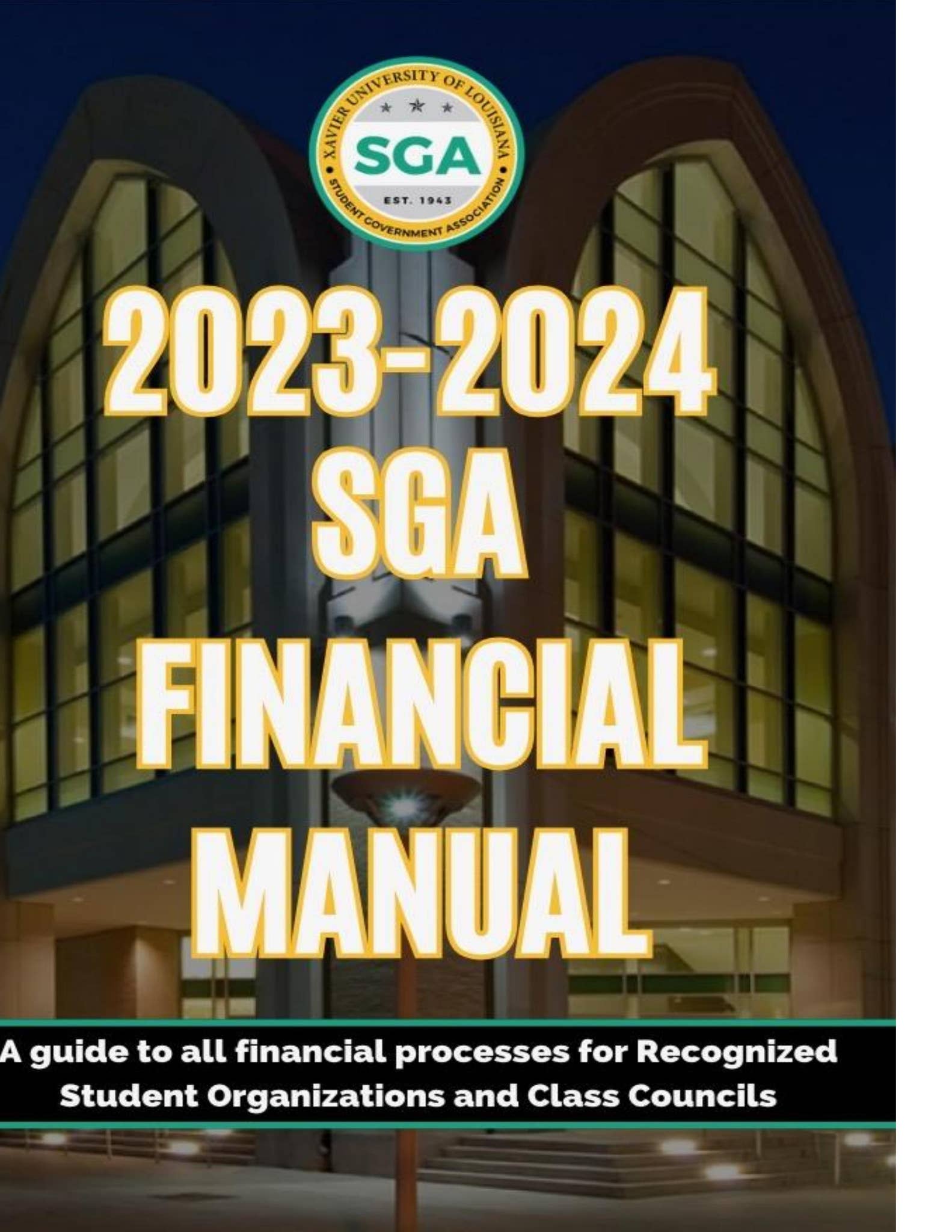 2023-2024 SGA Financial Manual by XULA SGA - Issuu