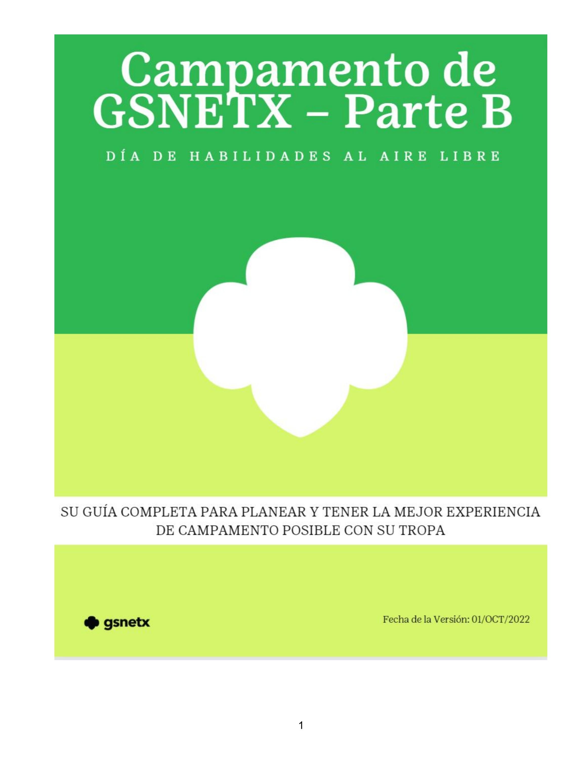 Spanish - TR301 Part B: GSNETX Camping Outdoor Skills Day by Girl ...