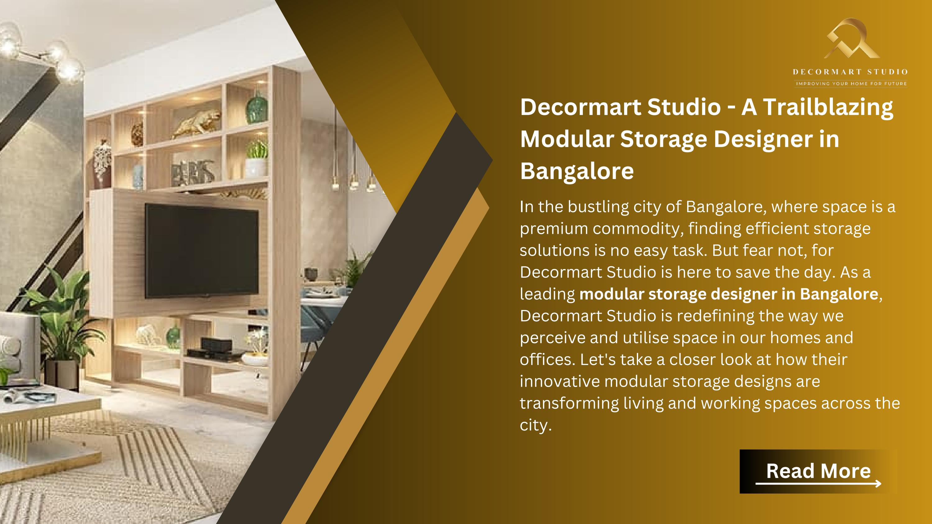 Decormart Studio - A Trailblazing Modular Storage Designer in Bangalore ...