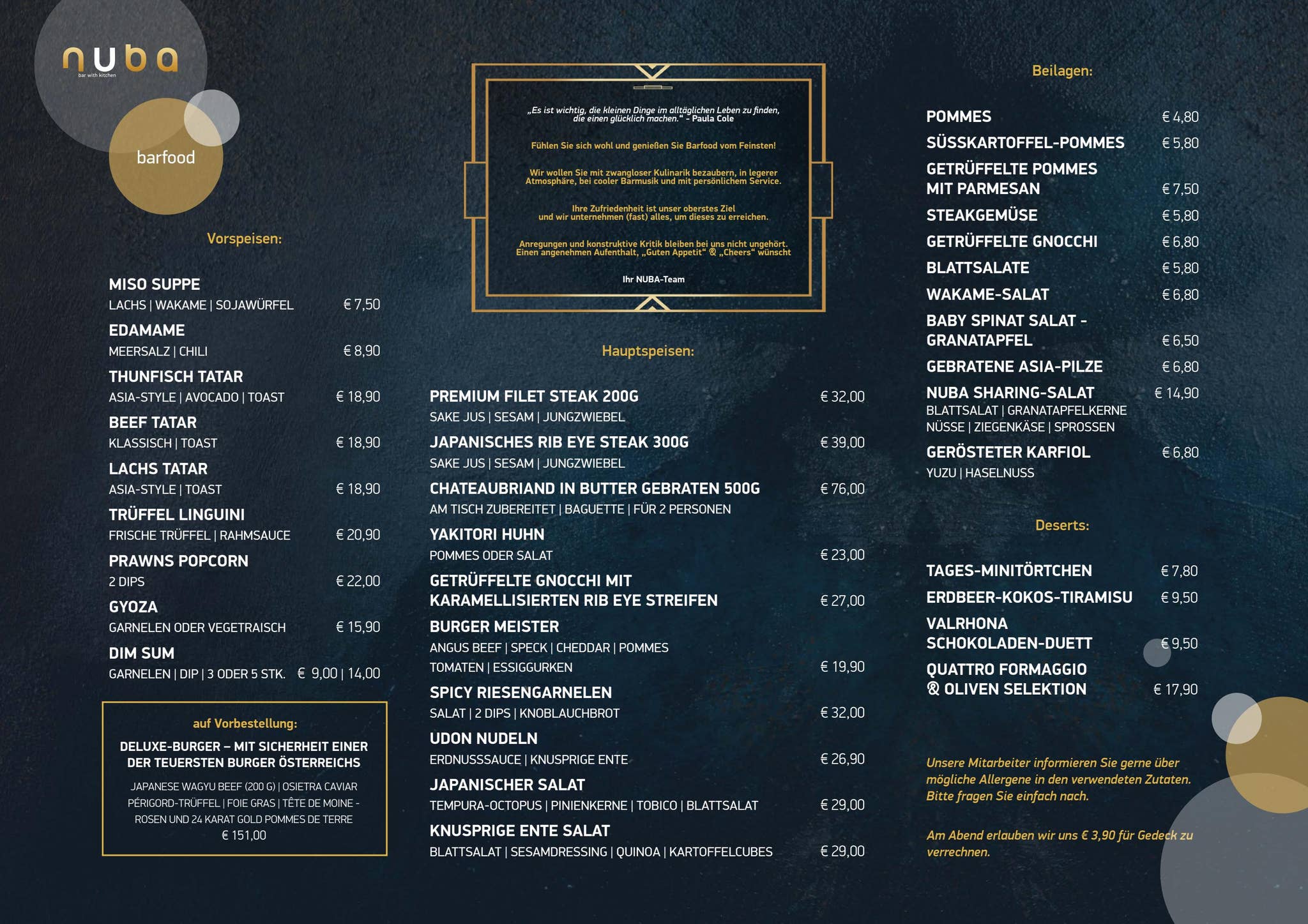 nuba Speisekarte by SMESH - Issuu