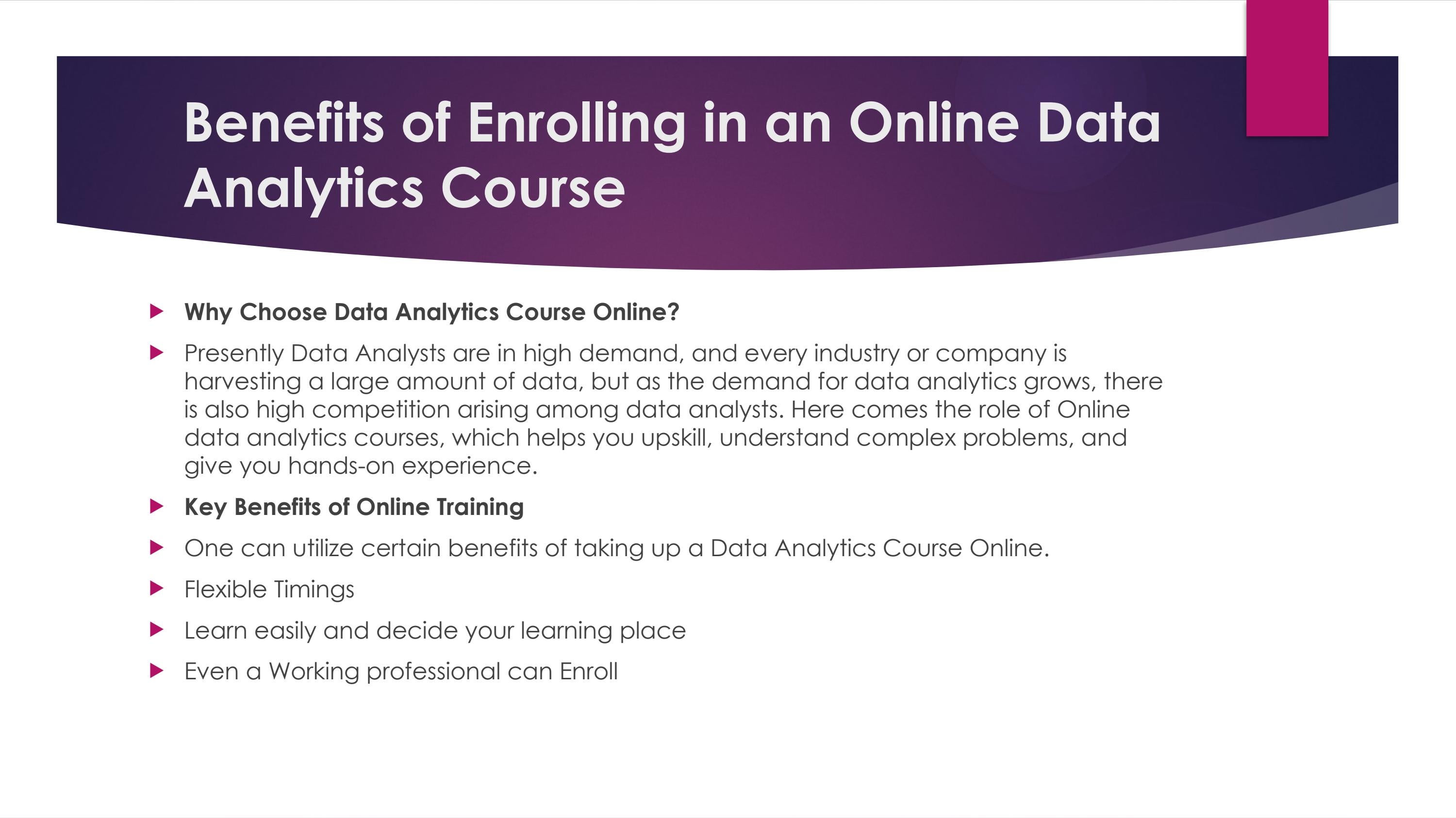 Benefits of Enrolling in an Online Data Analytics Course by Learnbay ...