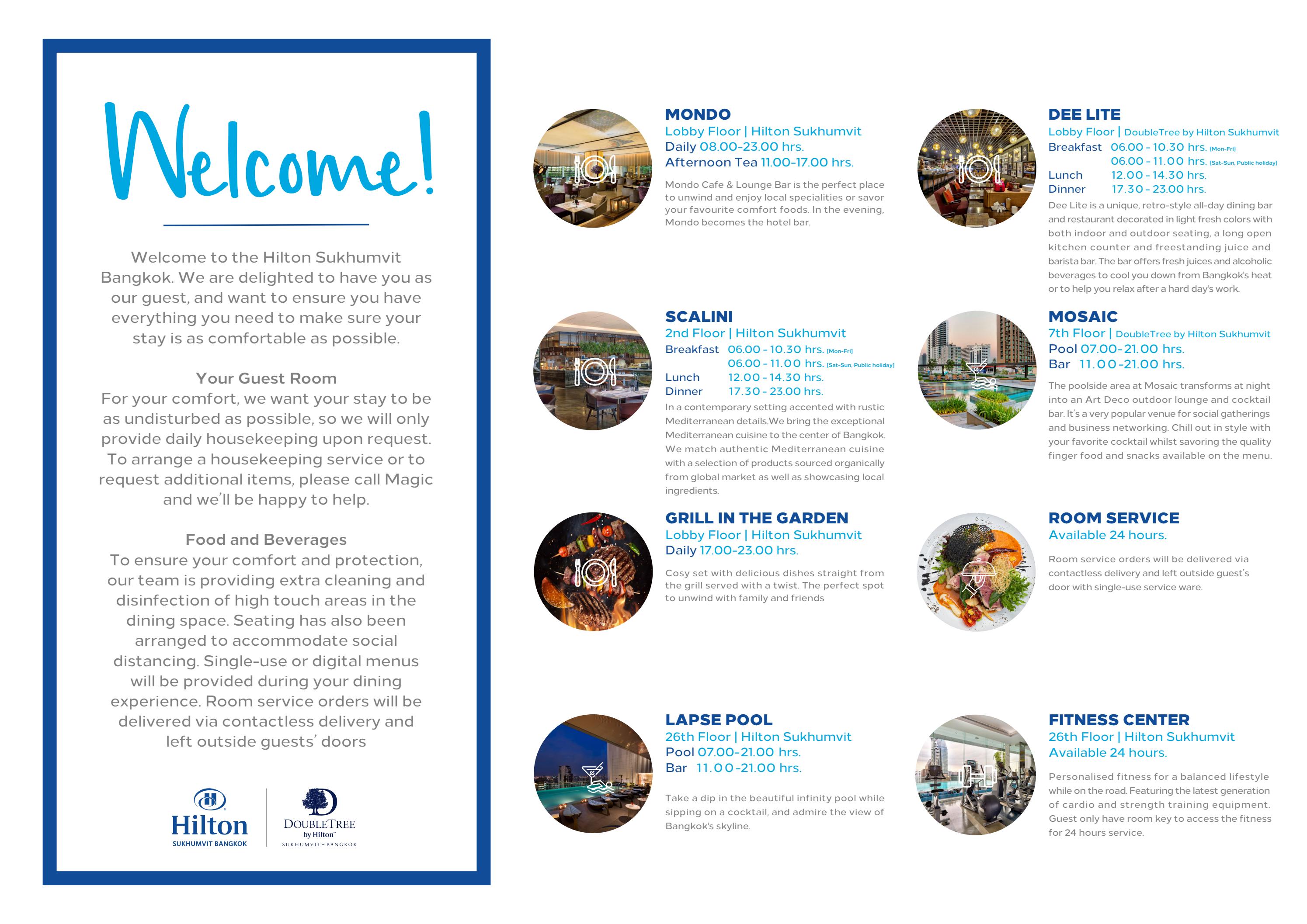 Welcome Letter | Hilton Sukhumvit Bangkok by Hilton Sukhumvit Bangkok ...