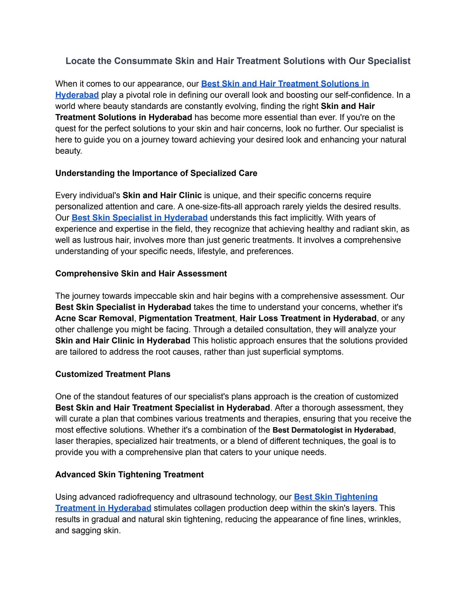 Locate the Consummate Skin and Hair Treatment Solutions with Our Specialist by ScienceOfSkin - Issuu