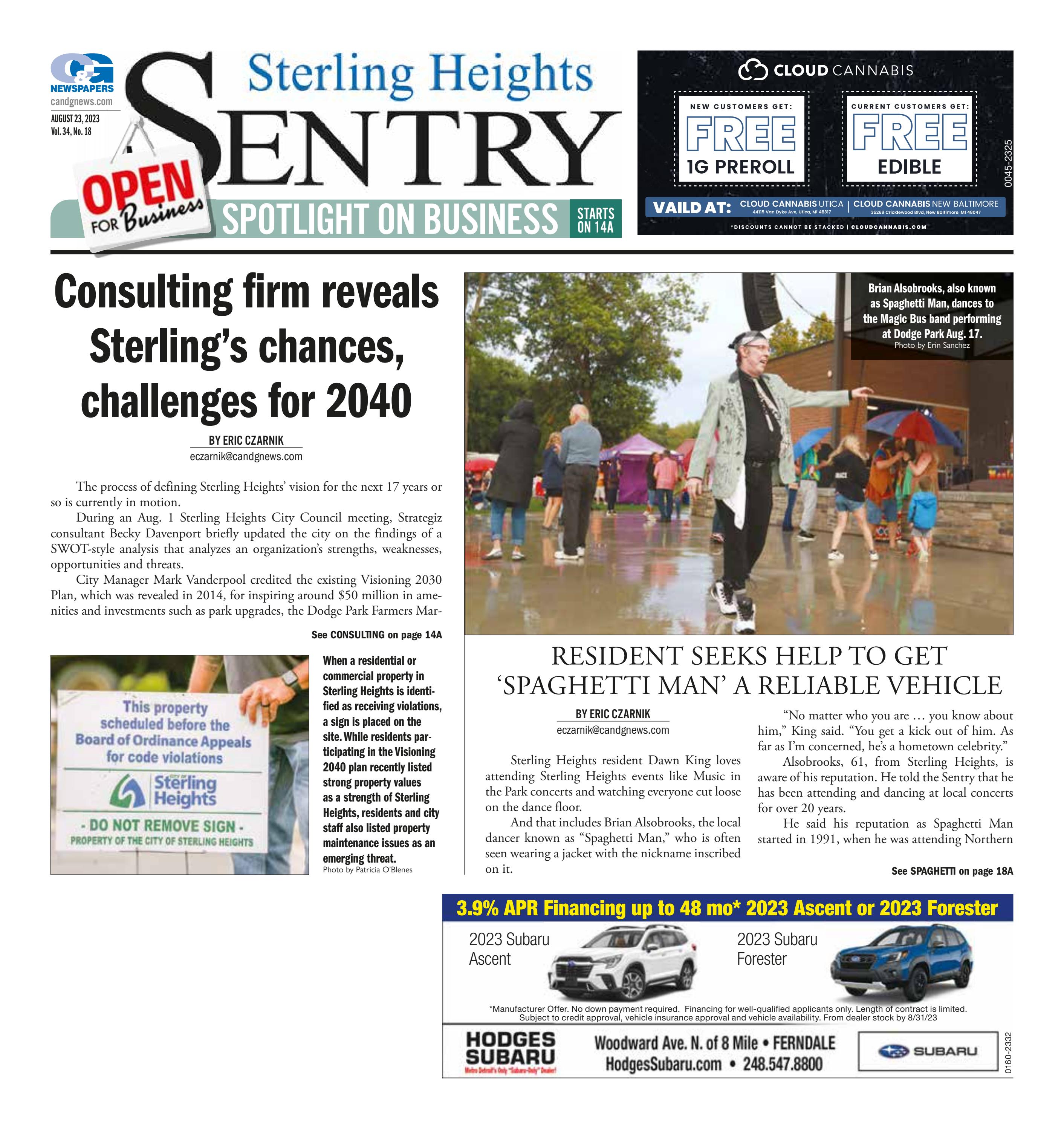 8/23/23 Sterling Heights Sentry by C & G Newspapers - Issuu