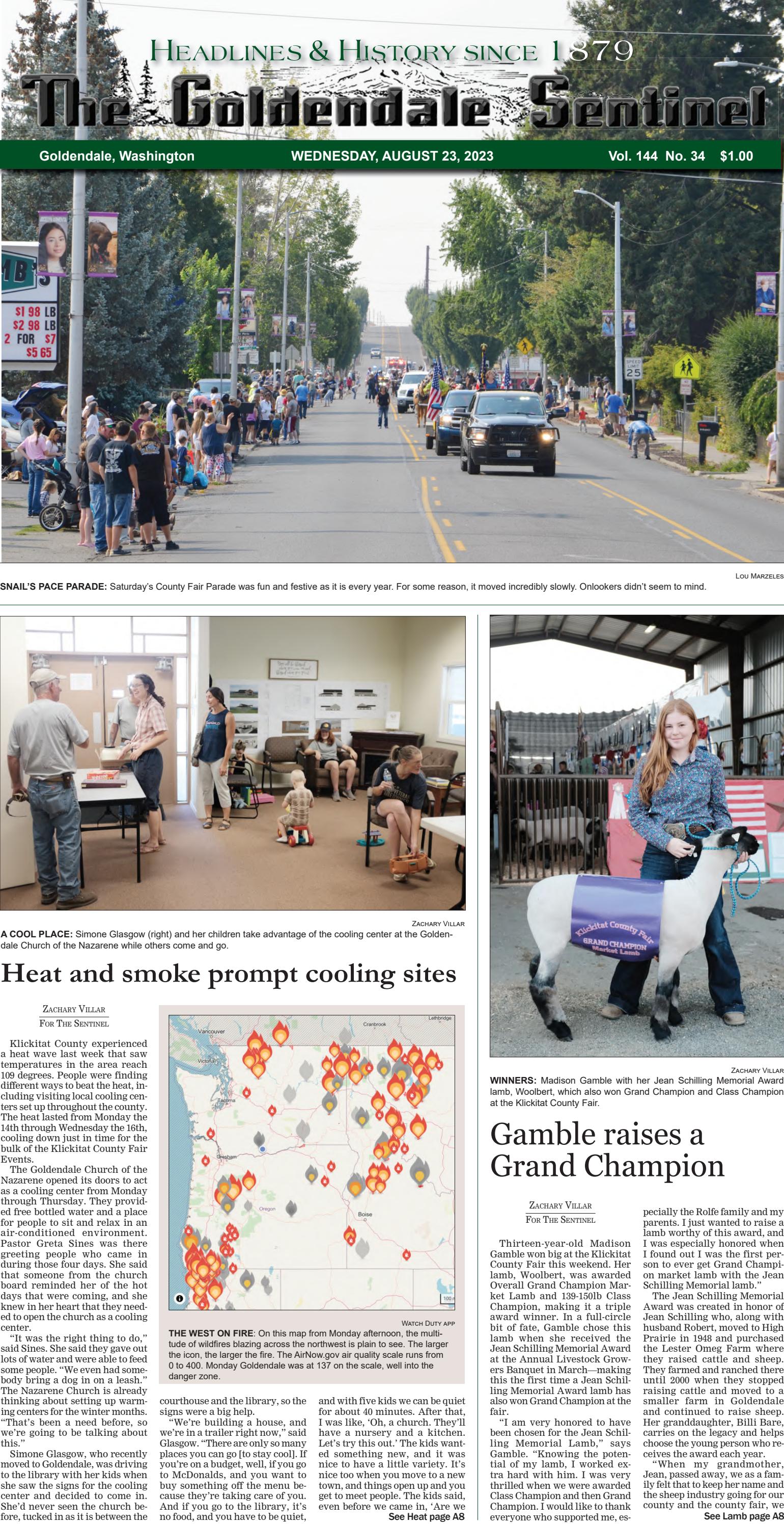 Goldendale Sentinel August 23, 2023 by Goldendale Sentinel - Issuu