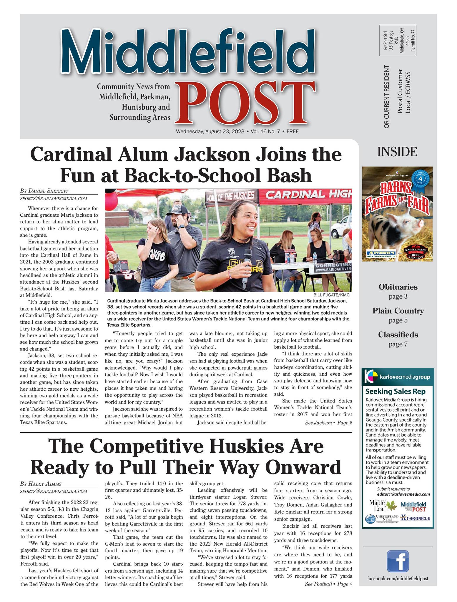 Middlefield Post 8-23-23 by Geauga County Maple Leaf - Issuu