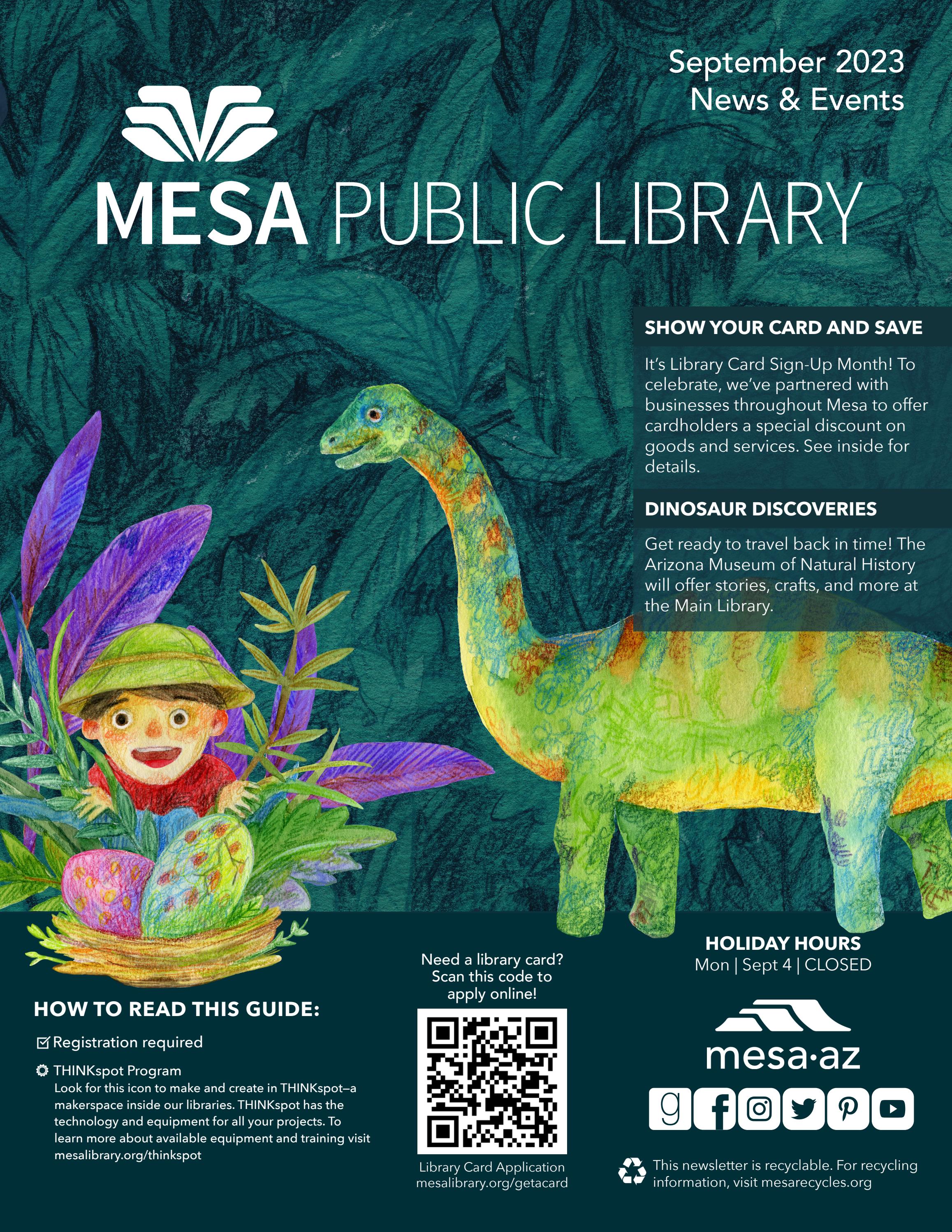 Mesa Public Library September 2023 Newsletter by City of Mesa, AZ - Issuu