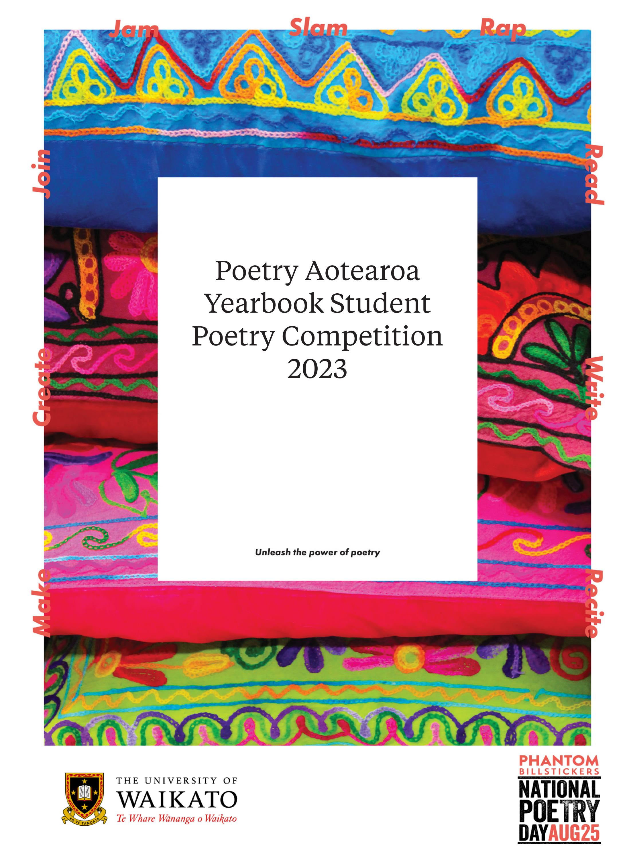Poetry Aotearoa Yearbook Student Poetry Competition 2023 winning poems ...