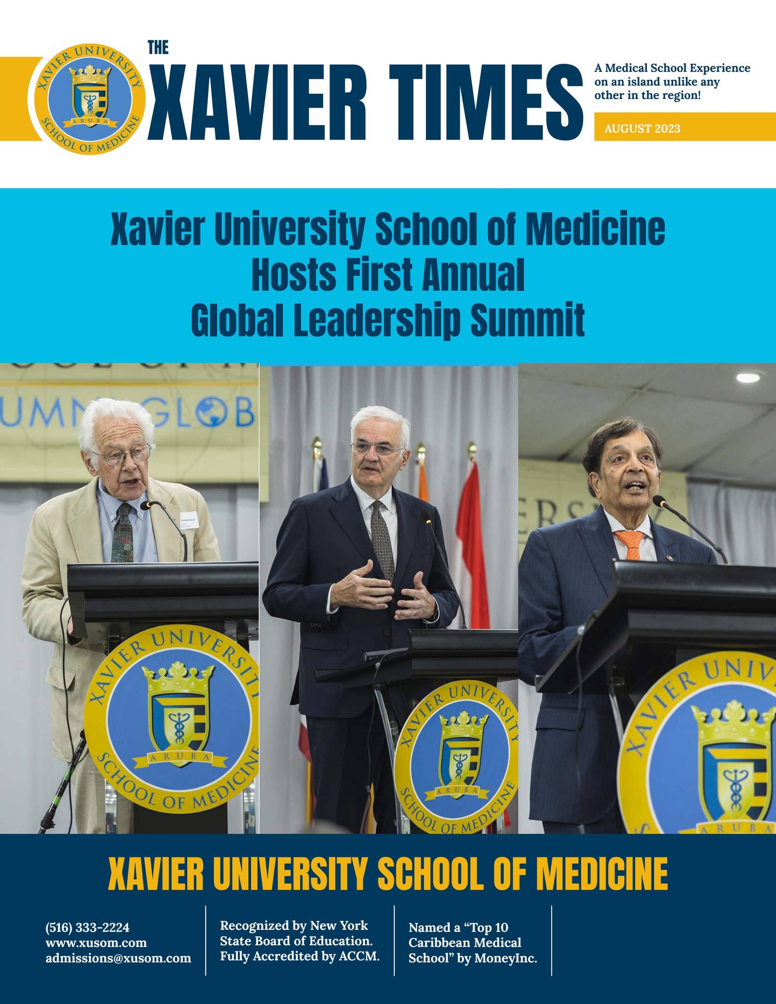 Xavier Times - August 2023 by Xavier University School of Medicine - Issuu