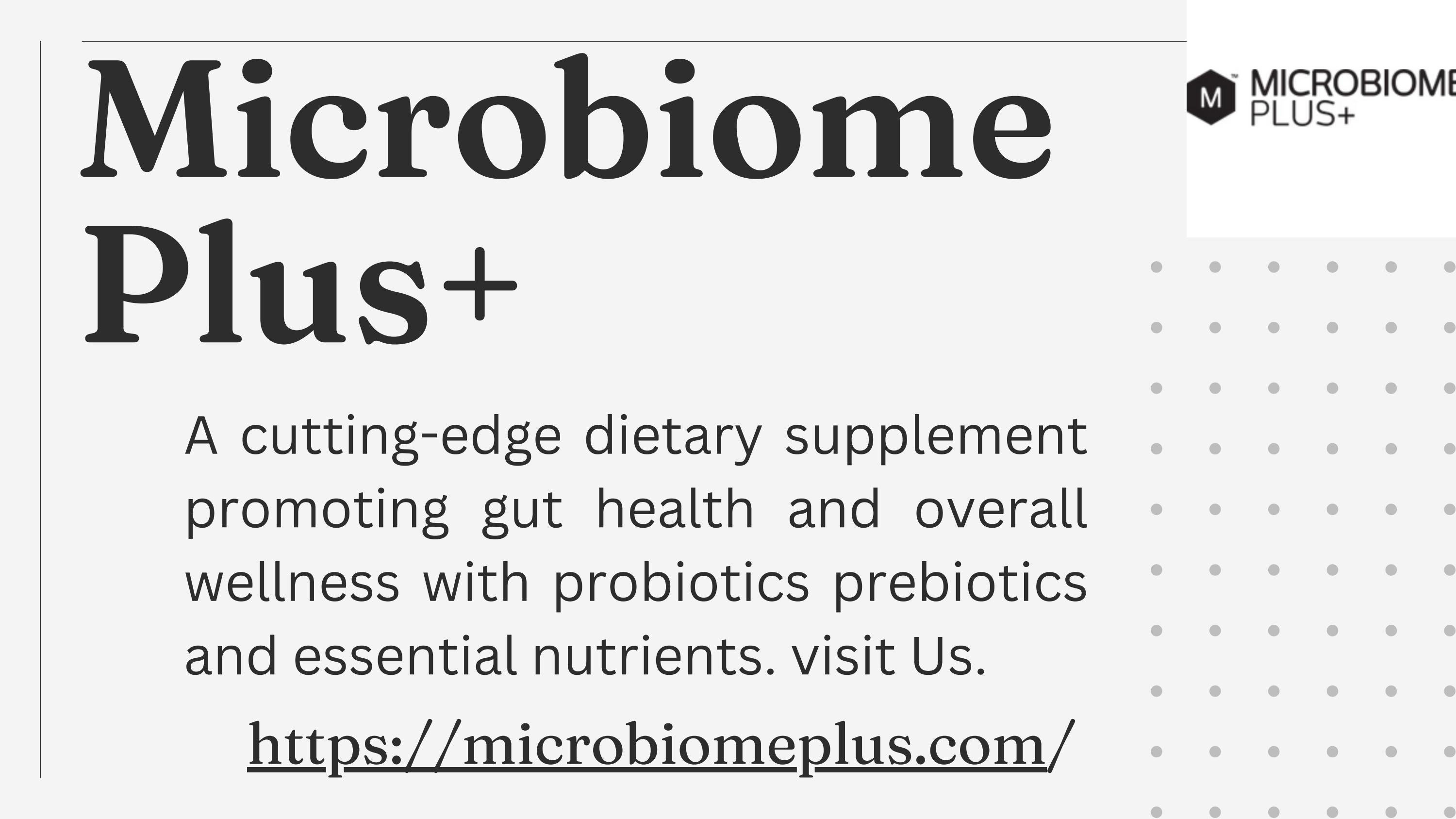 Metabolic biome plus by Microbiome Plus - Issuu