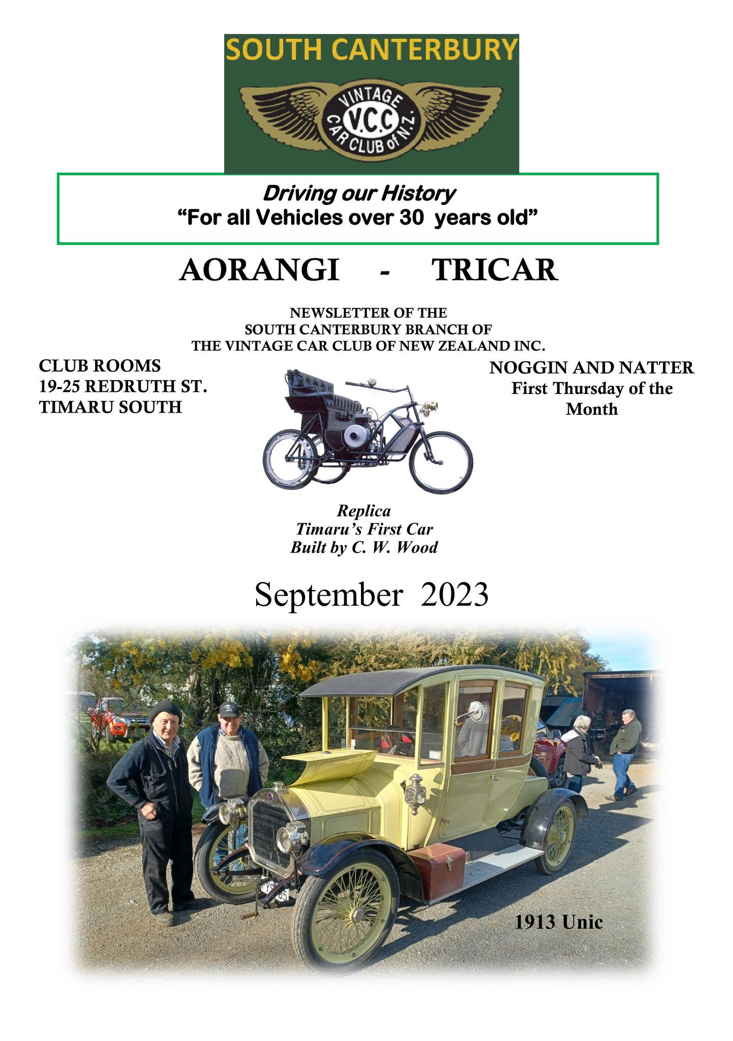 VCC STH CANTERBURY TRI CAR SEPTEMBER 2023 by Vintage Car Club of New ...