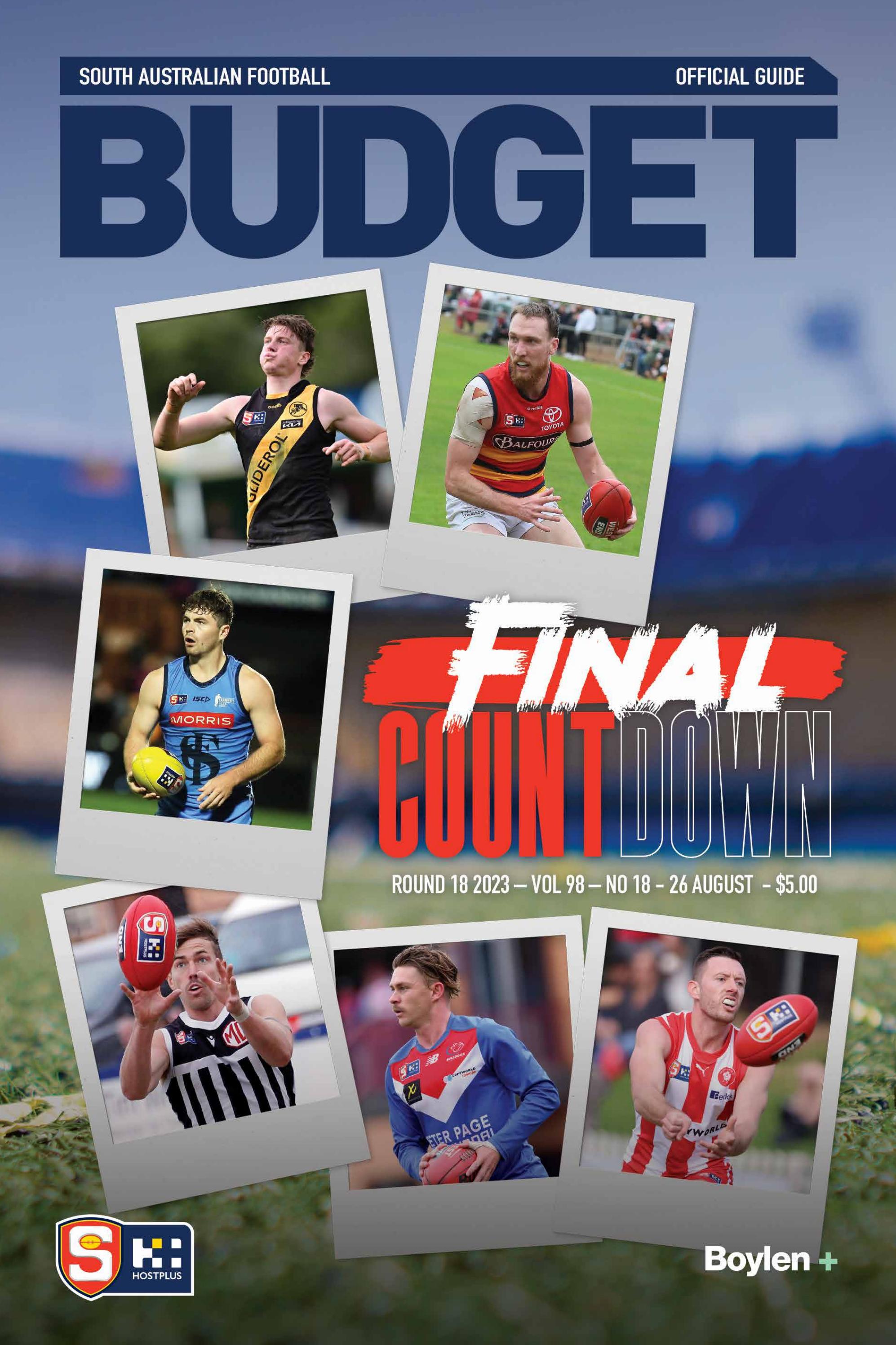 South Australian Football Budget - Round 18 2023 - Vol 98 - No. 18 - 26 ...