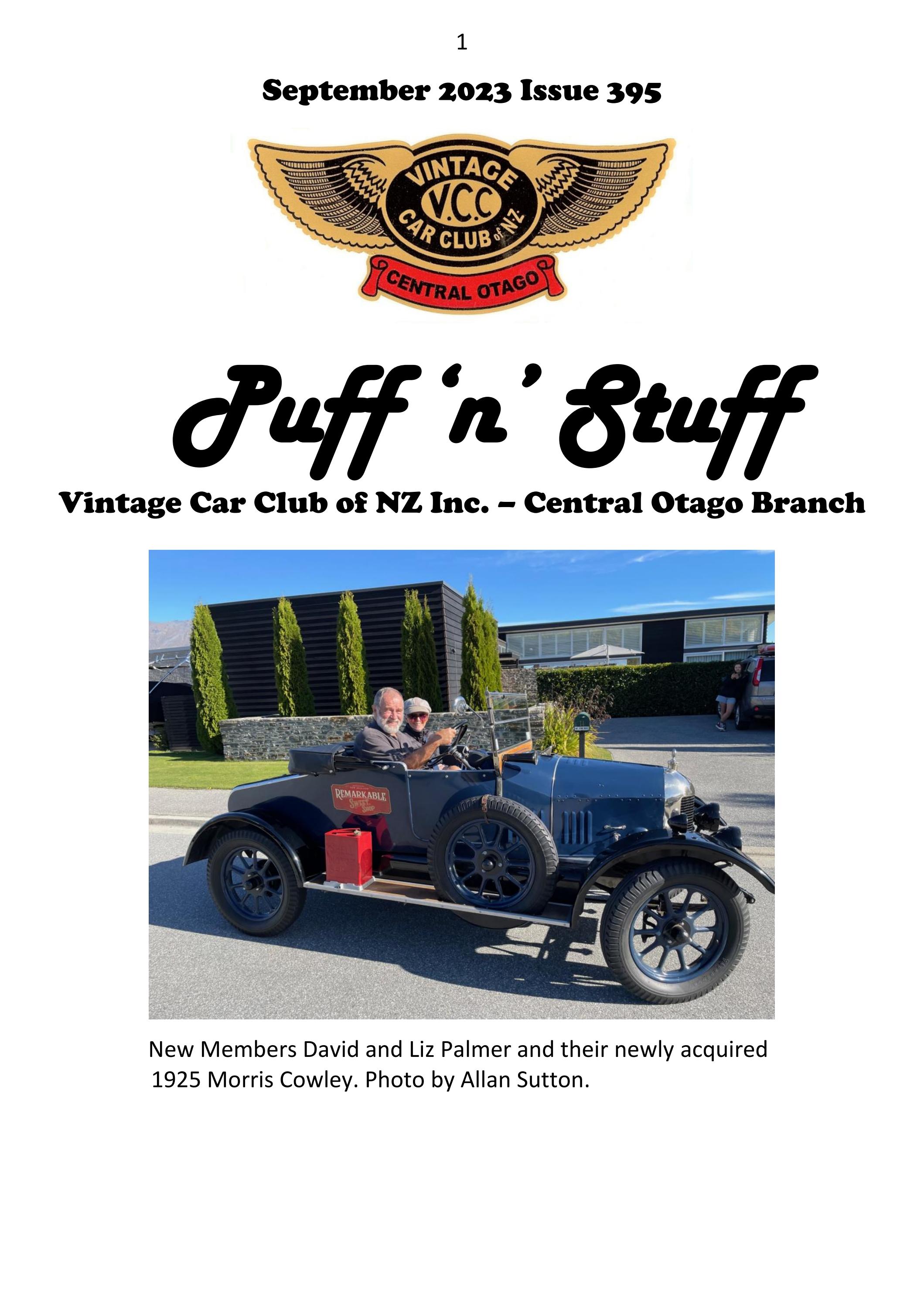 VCC CENTRAL OTAGO PnS SEPTEMBER 2023 by Vintage Car Club of New Zealand ...
