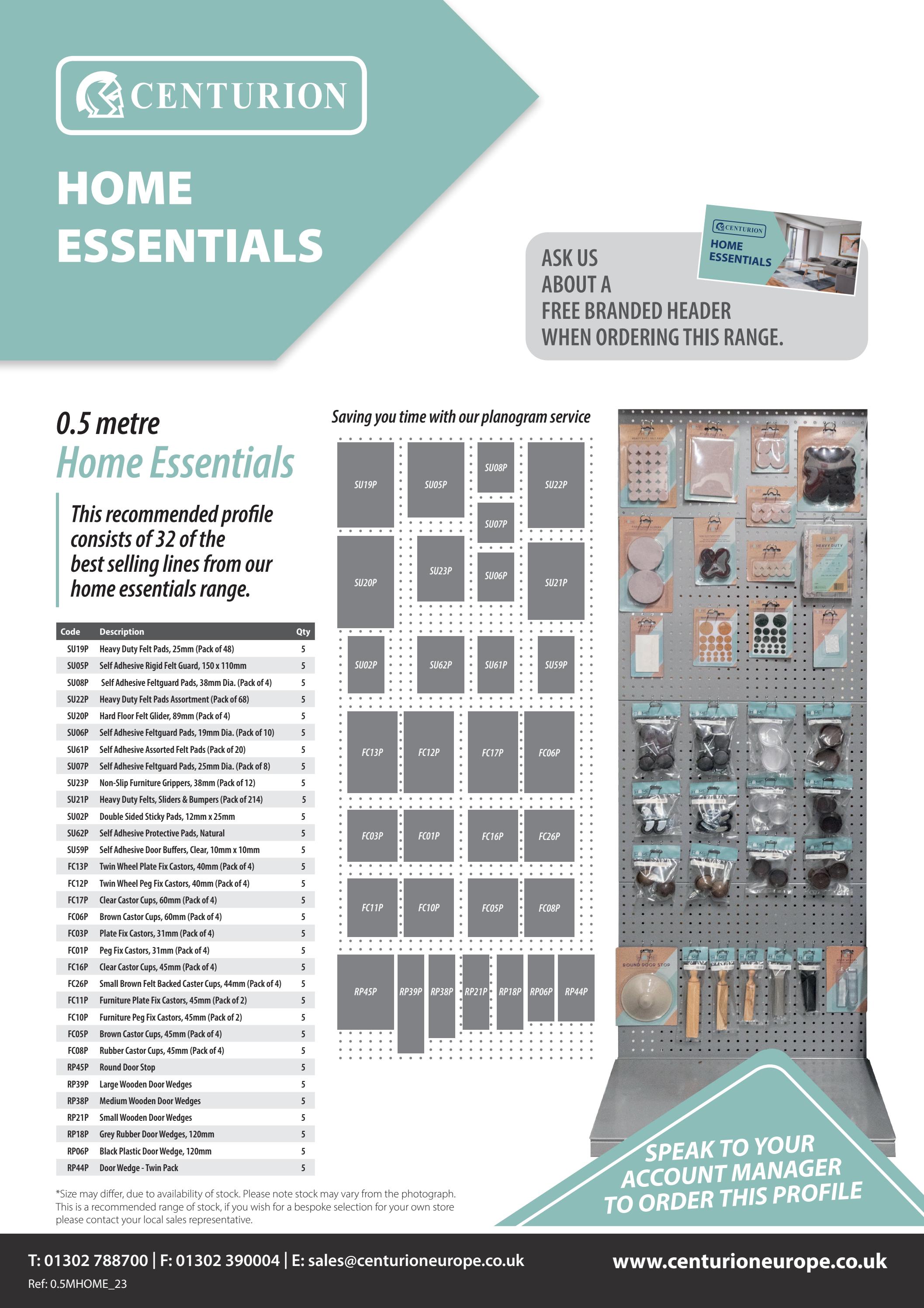 Centurion Home Essentials 0.5 Metre by Centurion Europe - Issuu