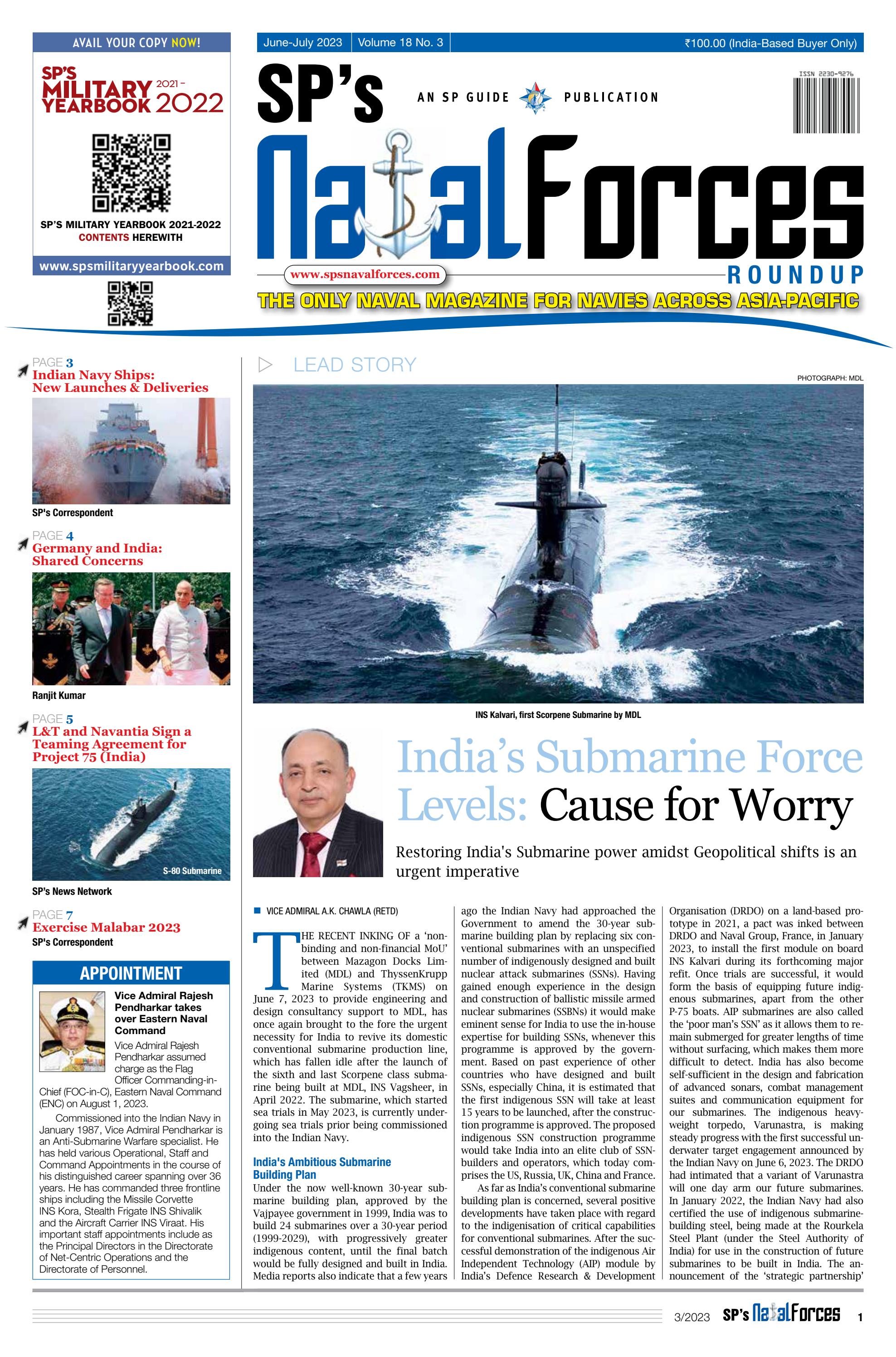 SP's Naval Forces 3/2023 by SP Guide Publications Pvt Ltd - Issuu
