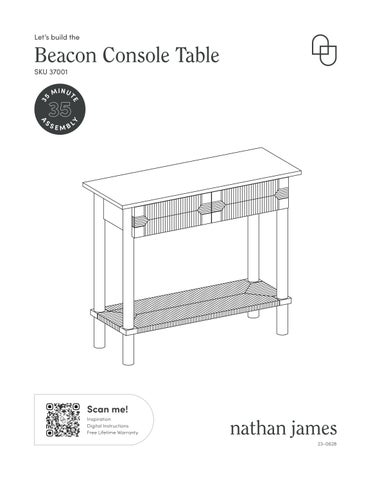 Beacon Console Table Instruction Sheet by nathanjameshome - Issuu