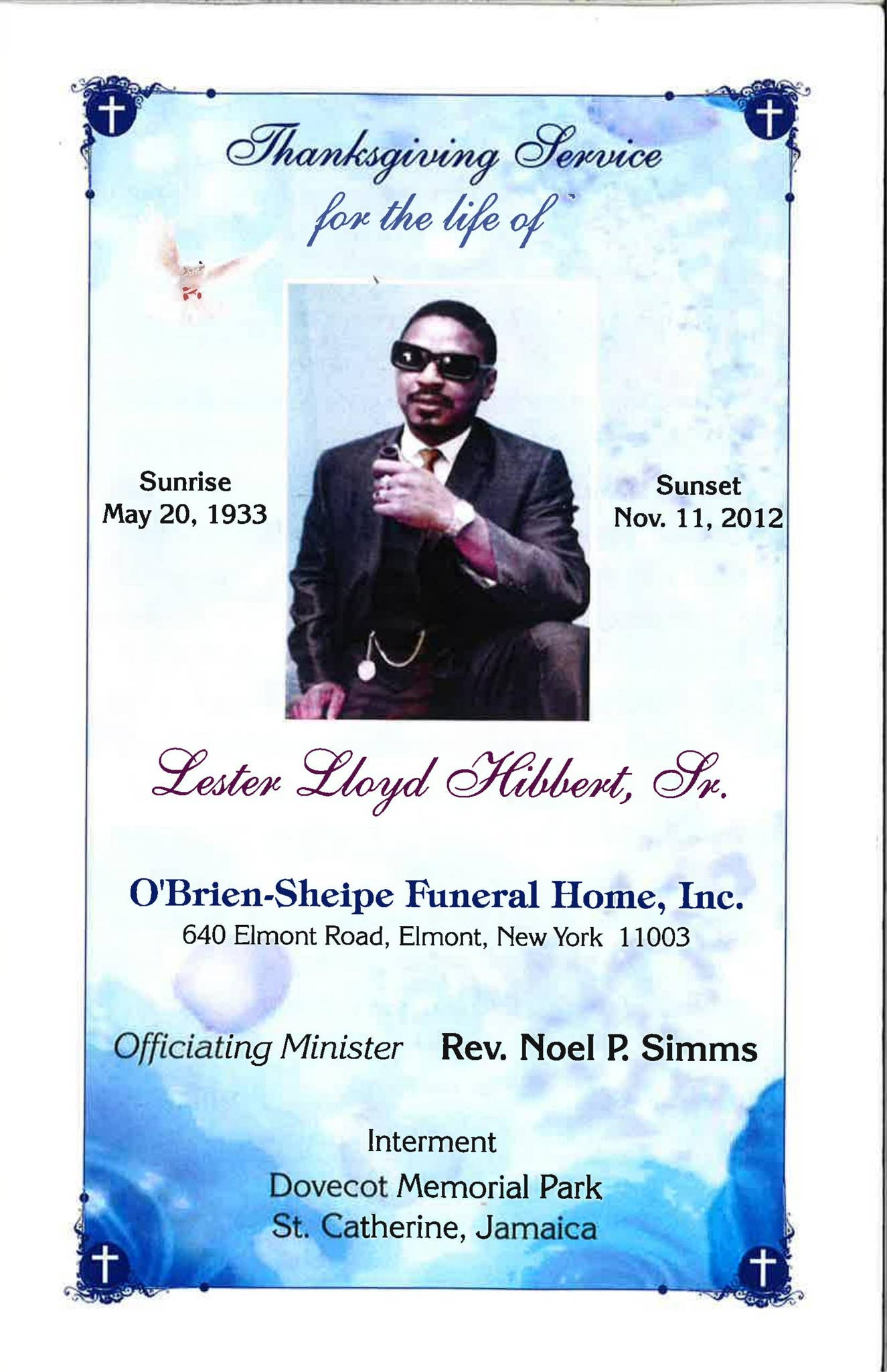 Lester Lloyd Hibbert Sr. Funeral Program by hibbertfamily - Issuu